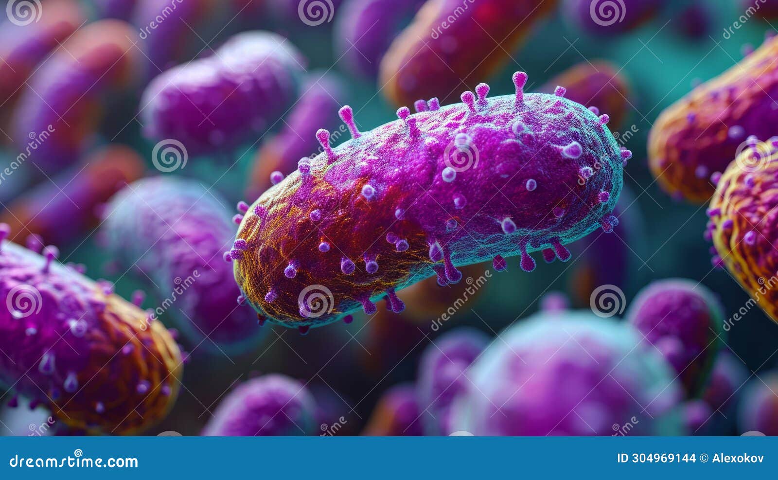 Bacteroides Fragilis Bacteria Under Microscope AI Generated Stock ...