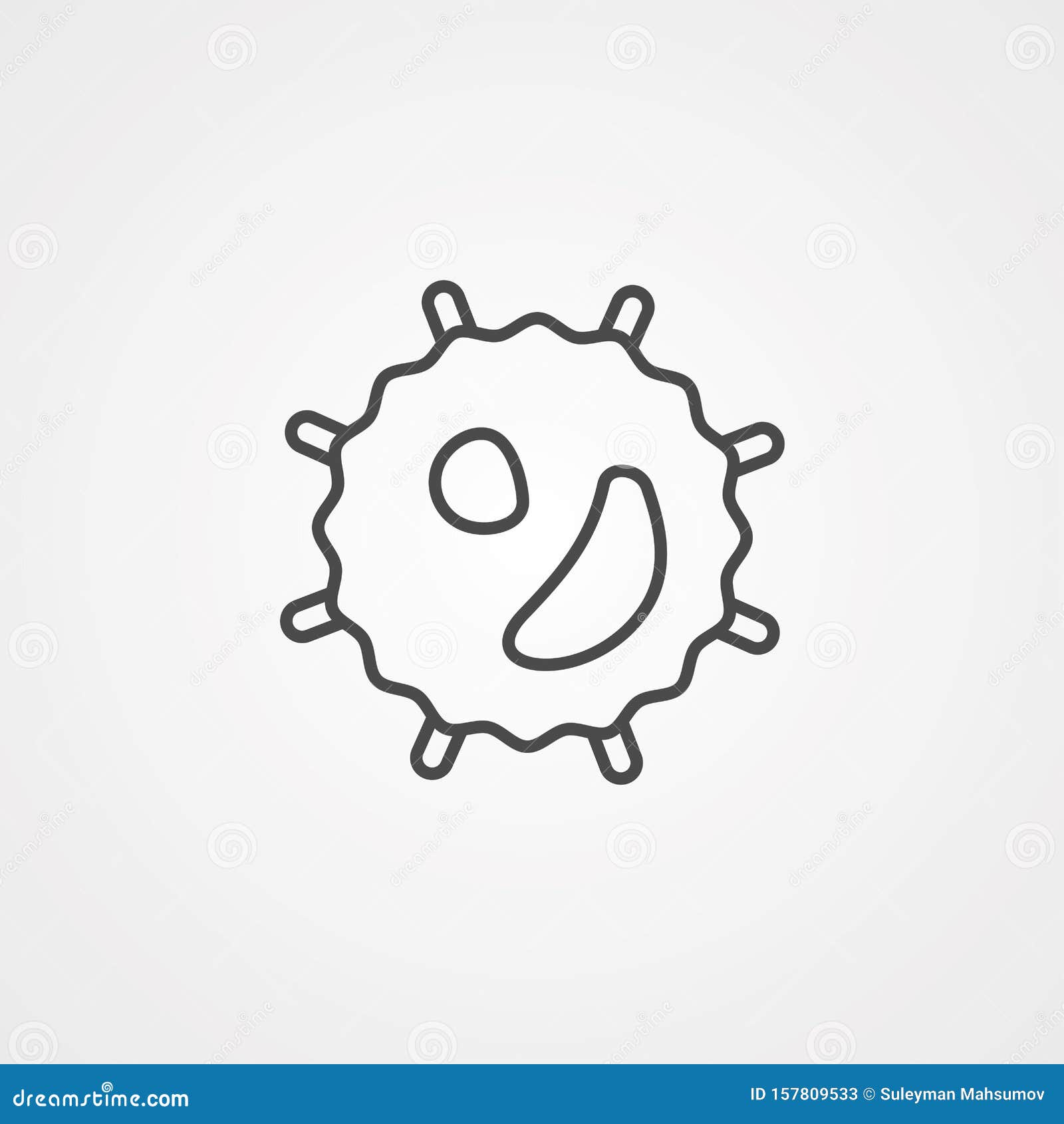 Bactery Vector Icon Sign Symbol Stock Illustration - Illustration of ...