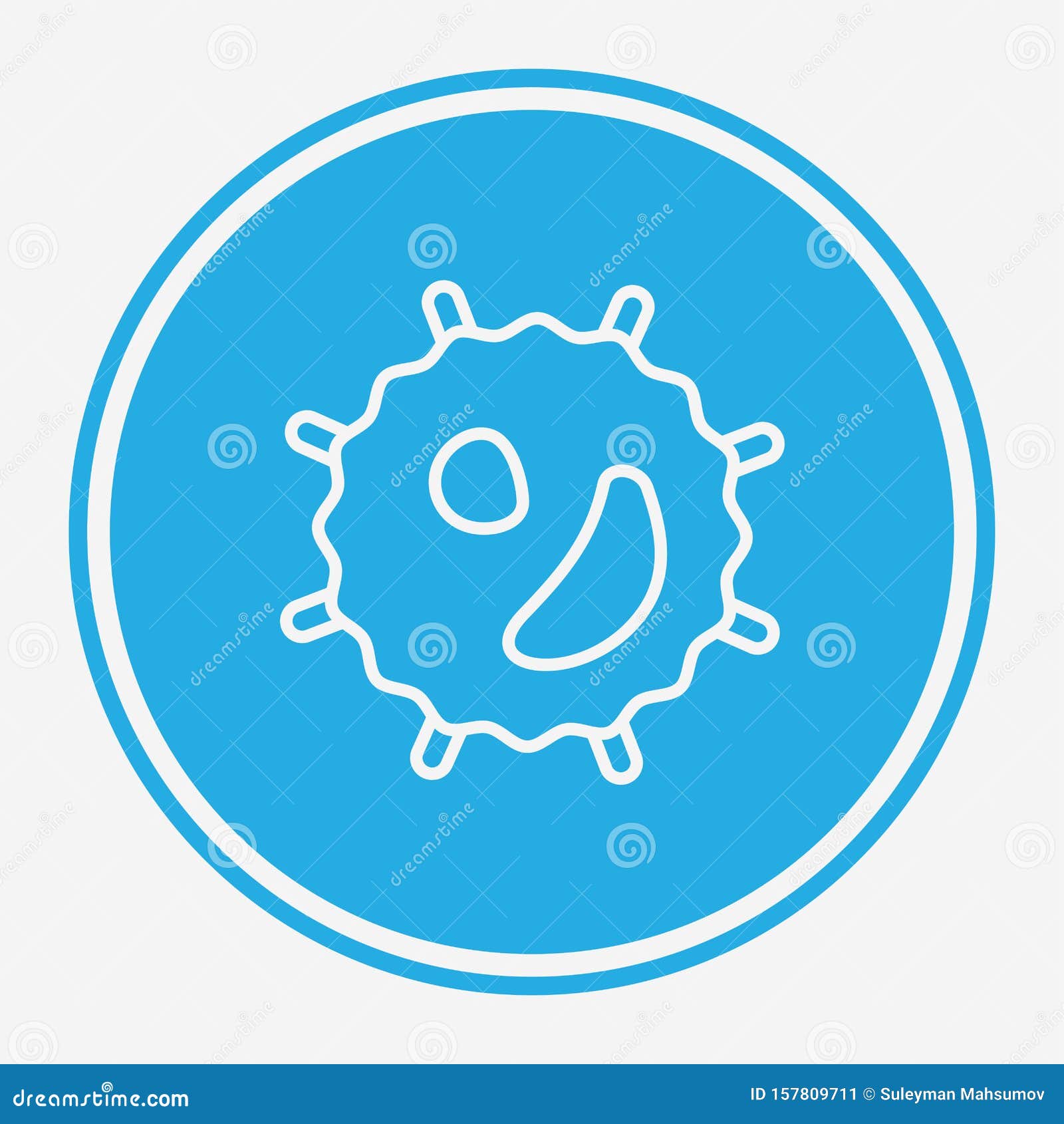 Bactery Vector Icon Sign Symbol Stock Illustration - Illustration of ...