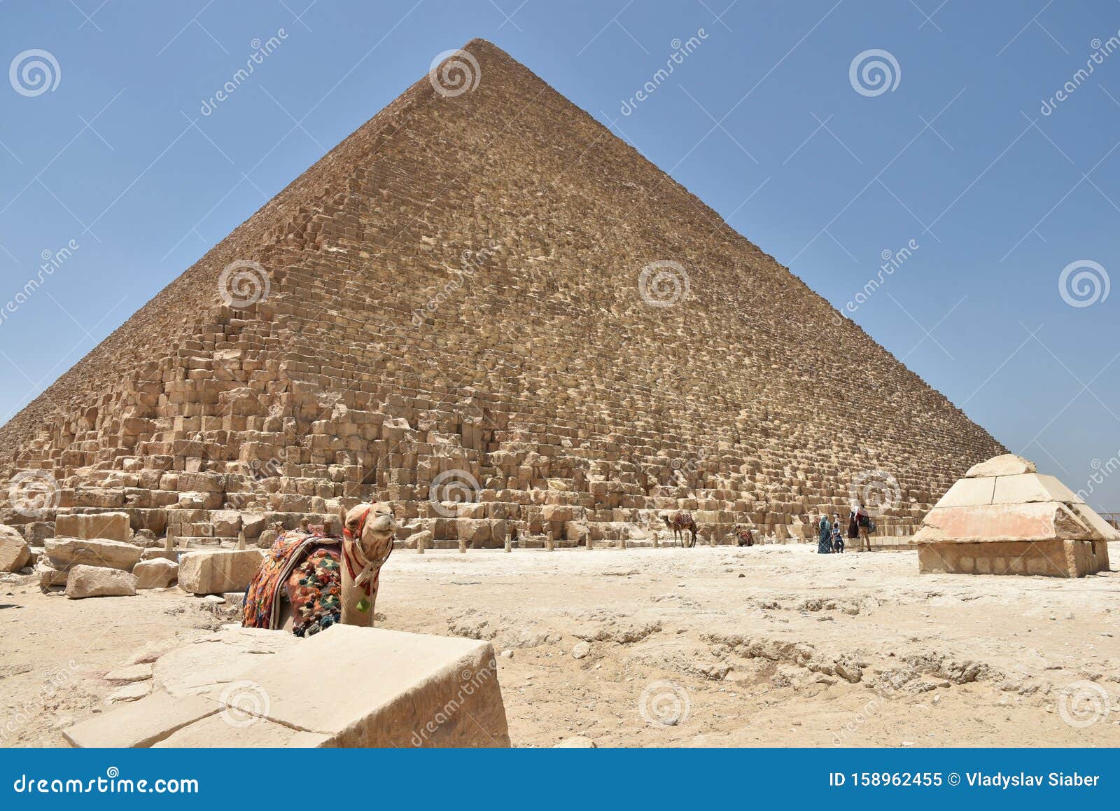The Great Khufu Pyramid Of Giza Royalty-Free Stock Photo ...