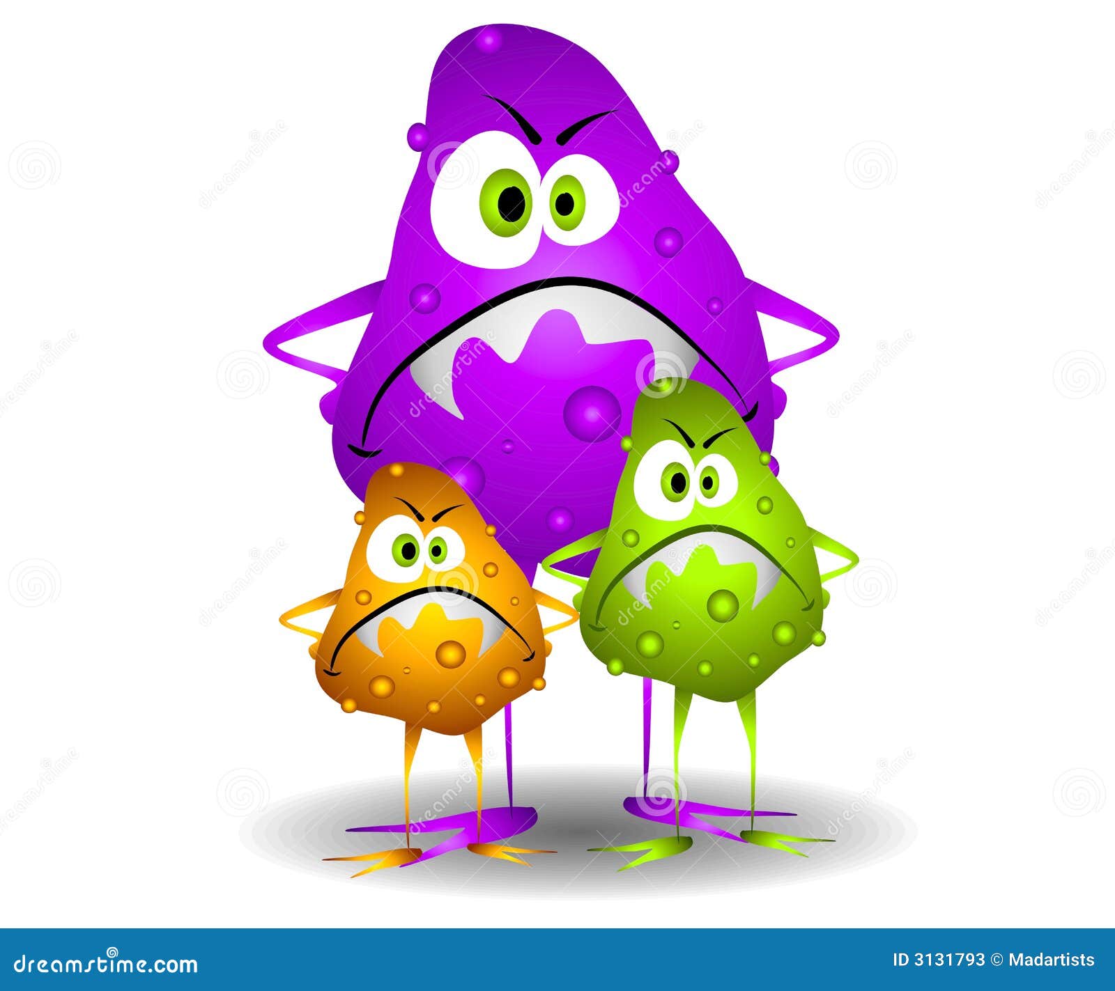 Bactéries 3 De Virus De Germes Photos stock - Image: 3131793