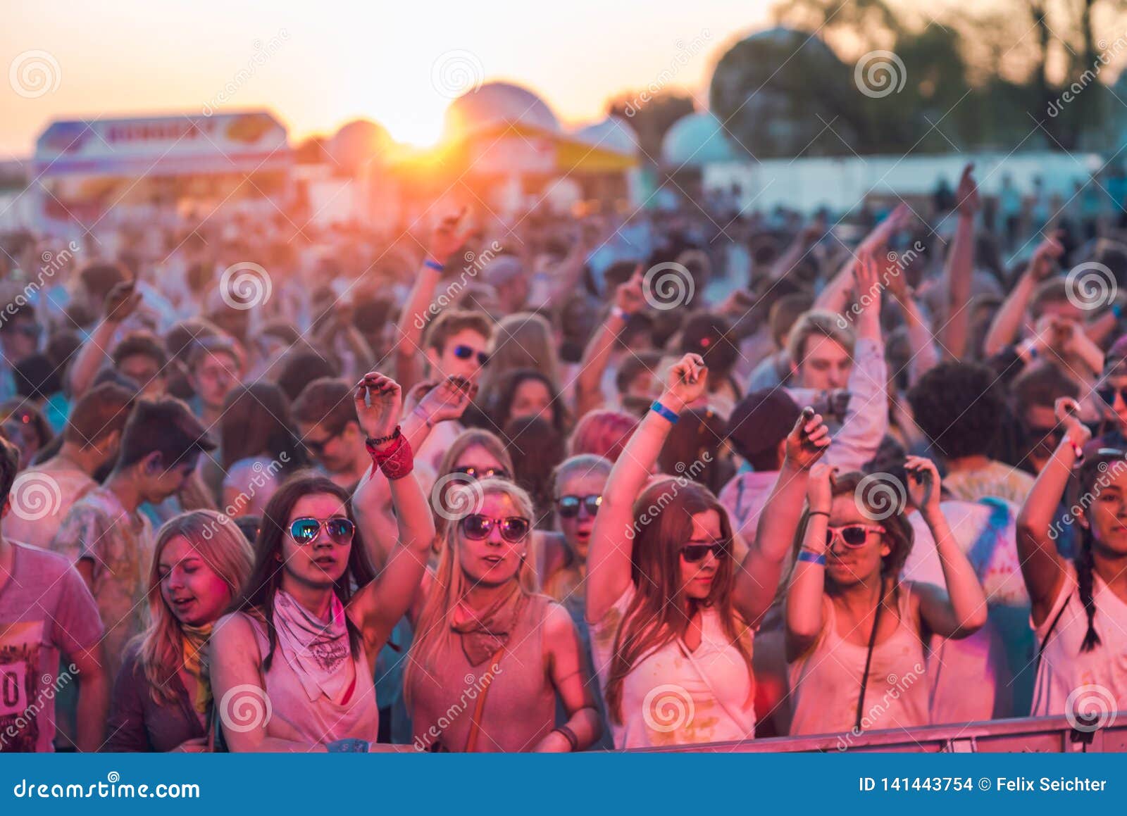 BAD AIBLING, GERMANY: Crowd in Front of a Stage on a Festival in Mai ...