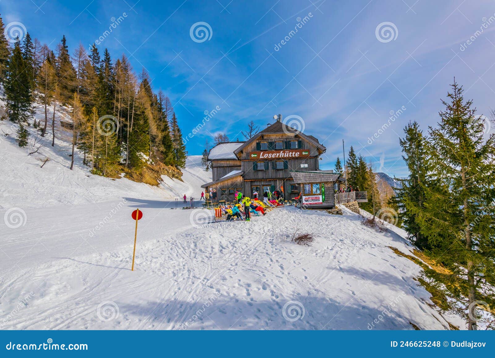 BAD AUSSEE, AUSTRIA, FEBRUARY 11, 2017: View of the Main Square of Bad ...