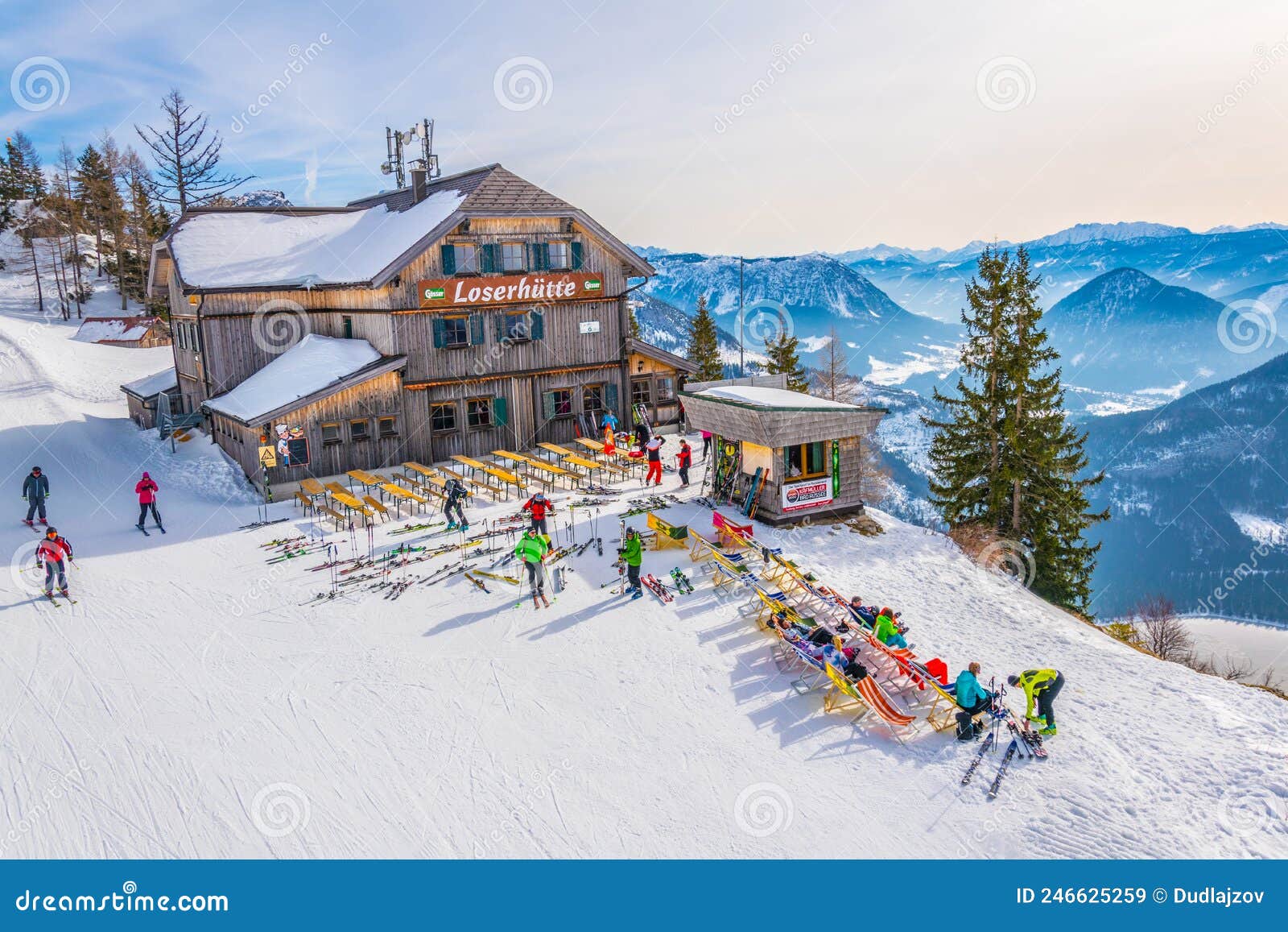 BAD AUSSEE, AUSTRIA, FEBRUARY 11, 2017: View of the Main Square of Bad ...