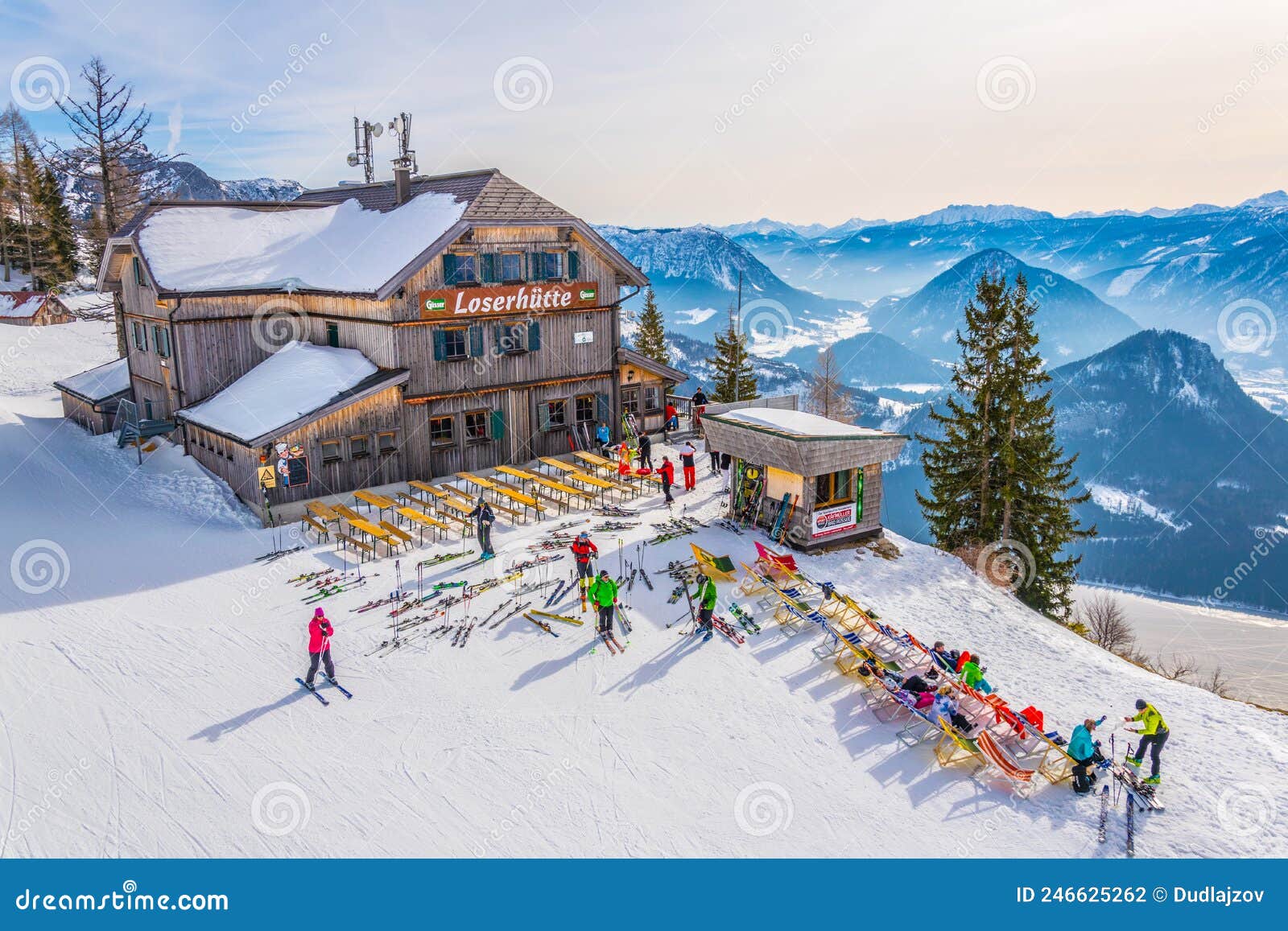 BAD AUSSEE, AUSTRIA, FEBRUARY 11, 2017: View of the Main Square of Bad ...