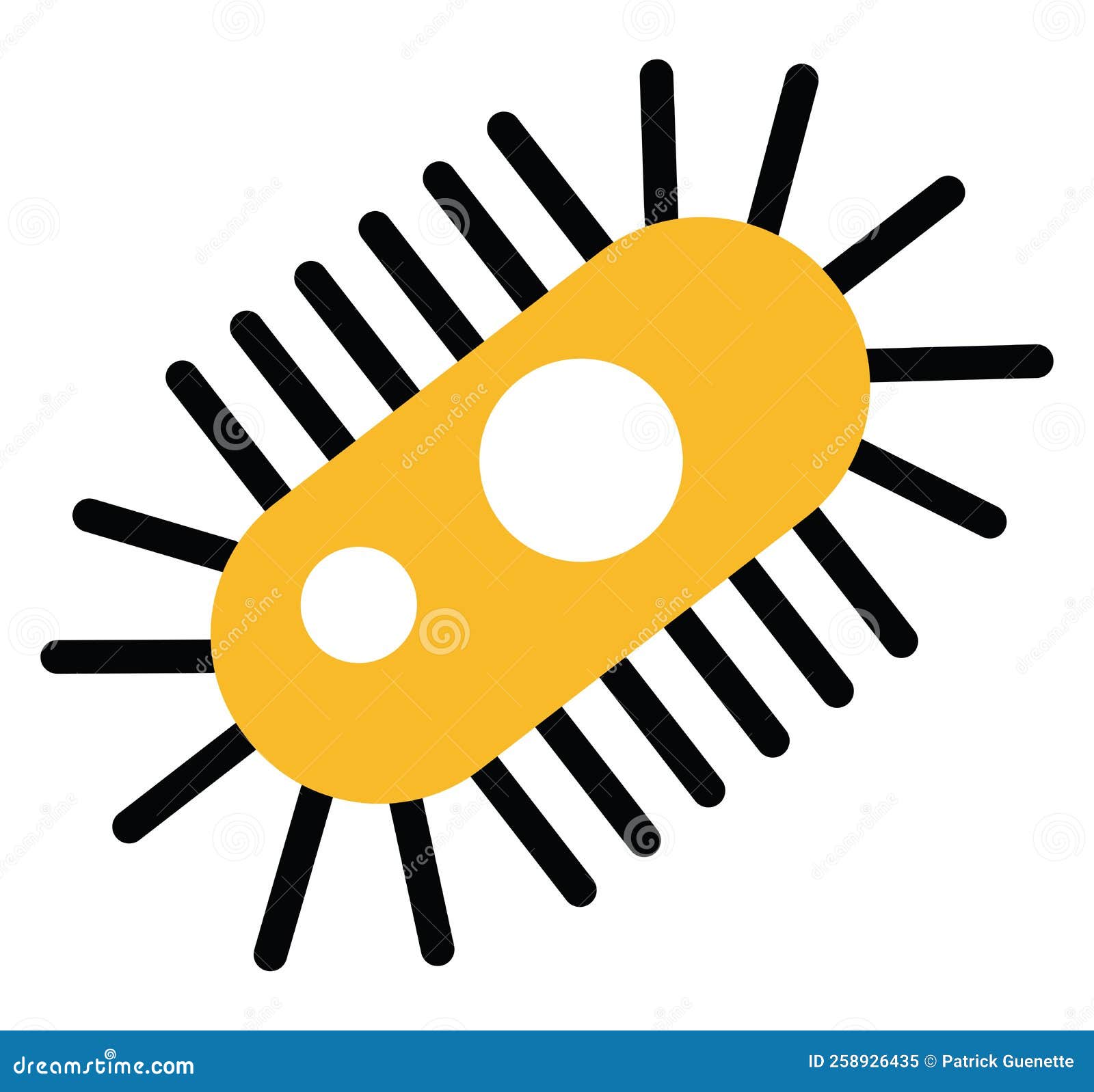 Bad bacteria, icon stock vector. Illustration of hygiene - 258926435