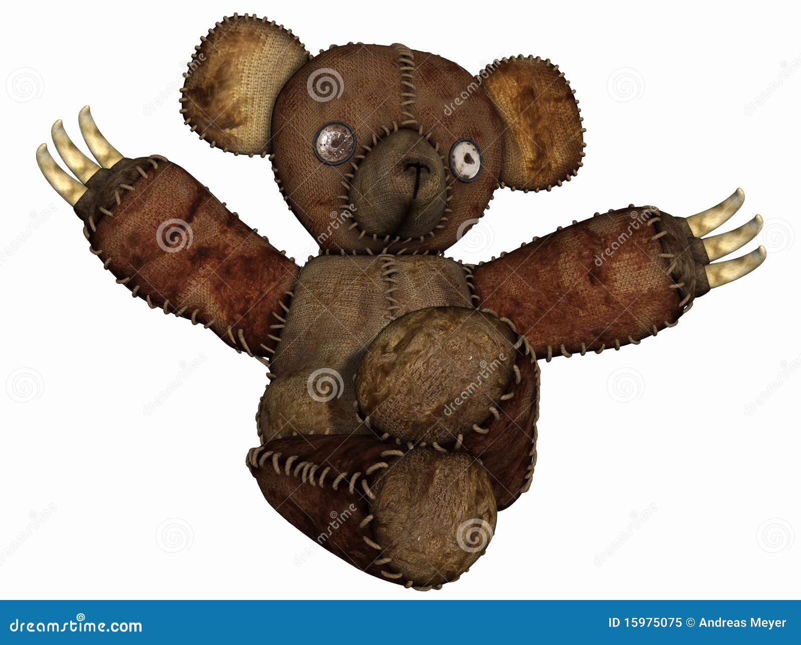 Bad Bear stock illustration. Illustration of creepy, puppet - 15975075