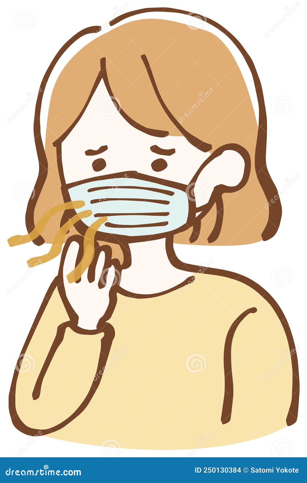 Bad Breath Woman Illustration Stock Vector - Illustration of beauty ...