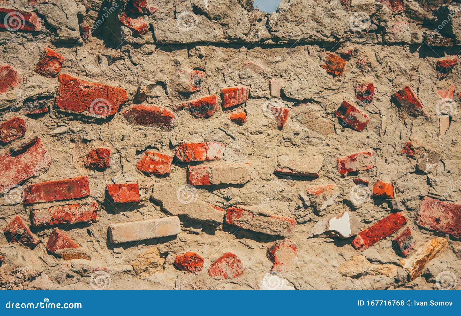 Bad brickwork. stock photo. Image of people, wall, ruins - 167716768
