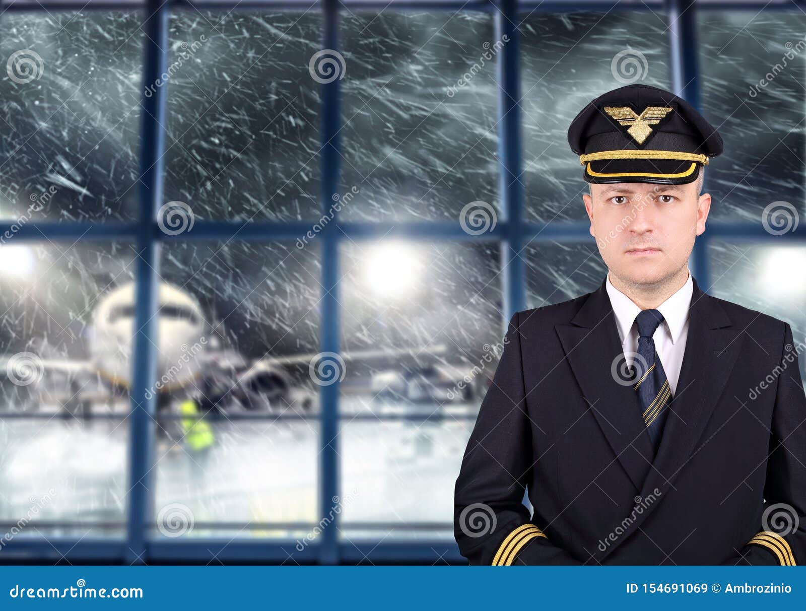 Bad Captain is Waiting for the Weather Stock Image - Image of gale ...