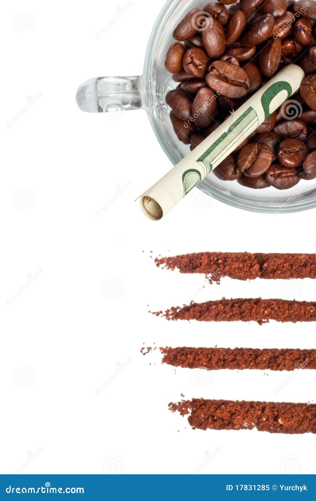 Bad Case of Coffee Addiction Stock Image - Image of detail, closeup ...
