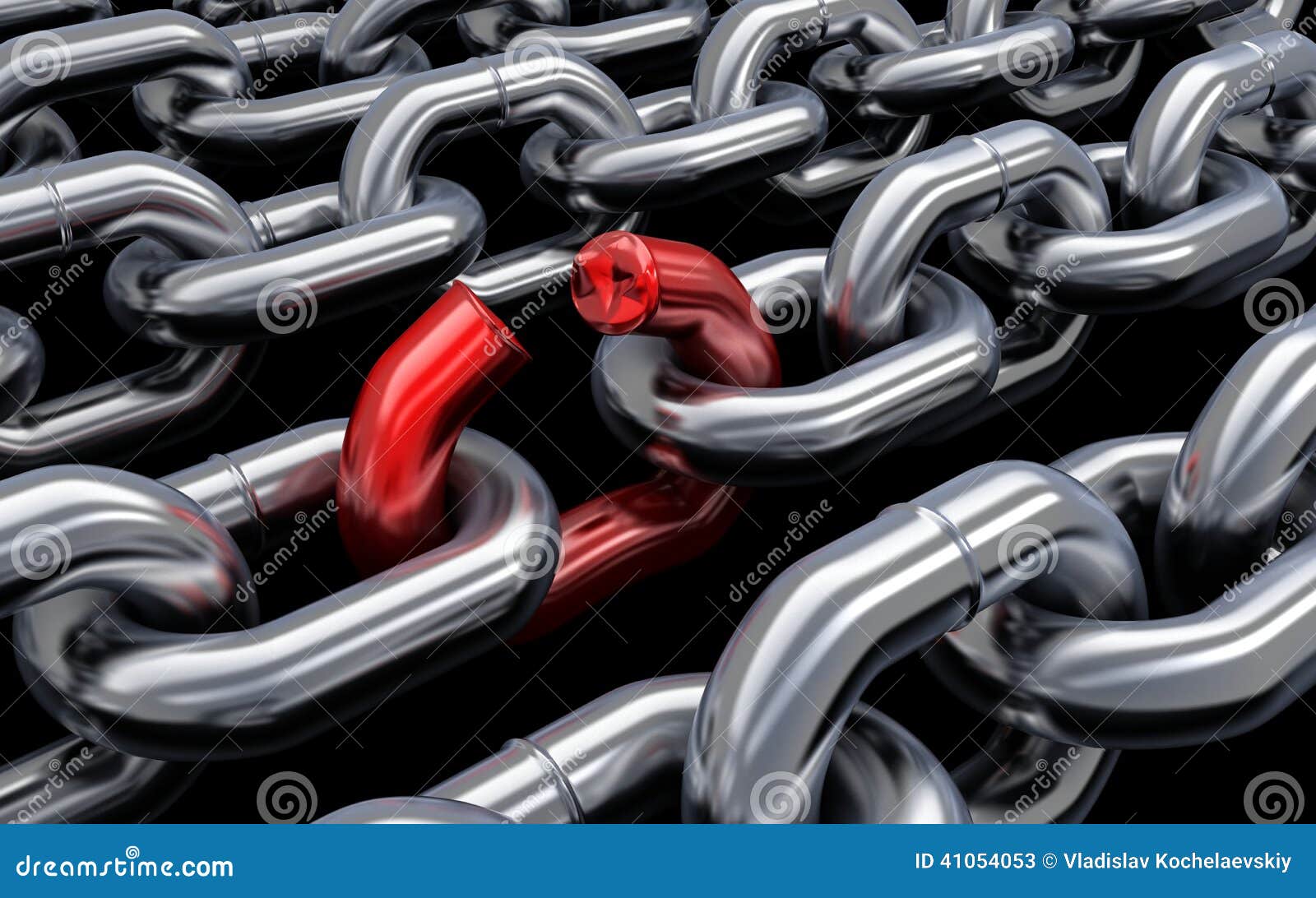 Bad chain stock illustration. Illustration of metal, together - 41054053