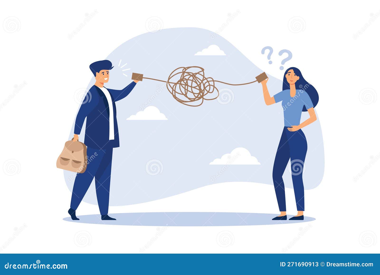 Bad Communication, Misunderstanding Create Confusion in Work, Stock ...