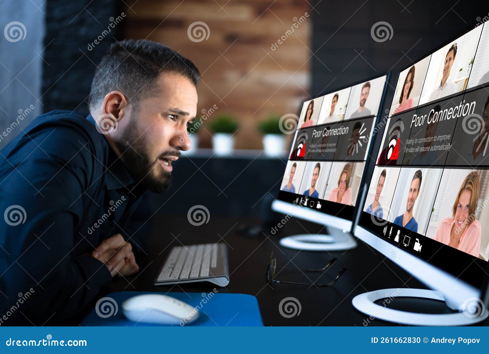Bad Connection Video Problems Stock Photo - Image of broadband ...