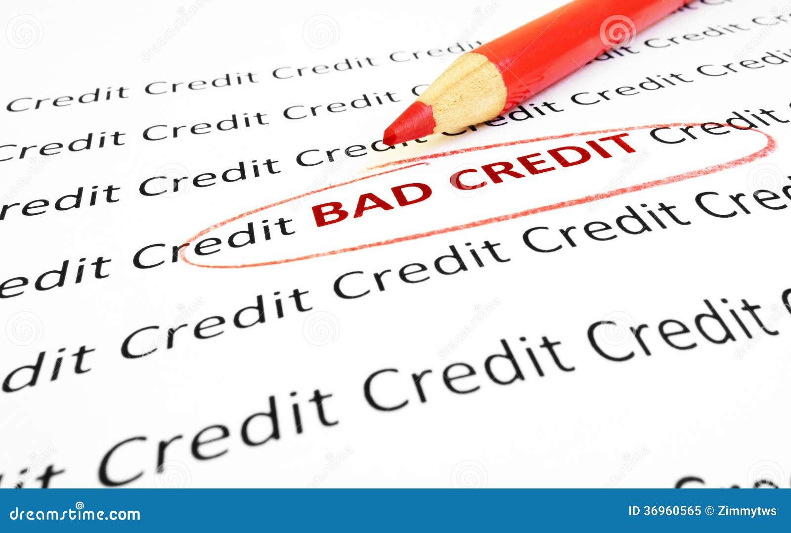 Bad credit stock image. Image of bankrupt, financial - 36960565