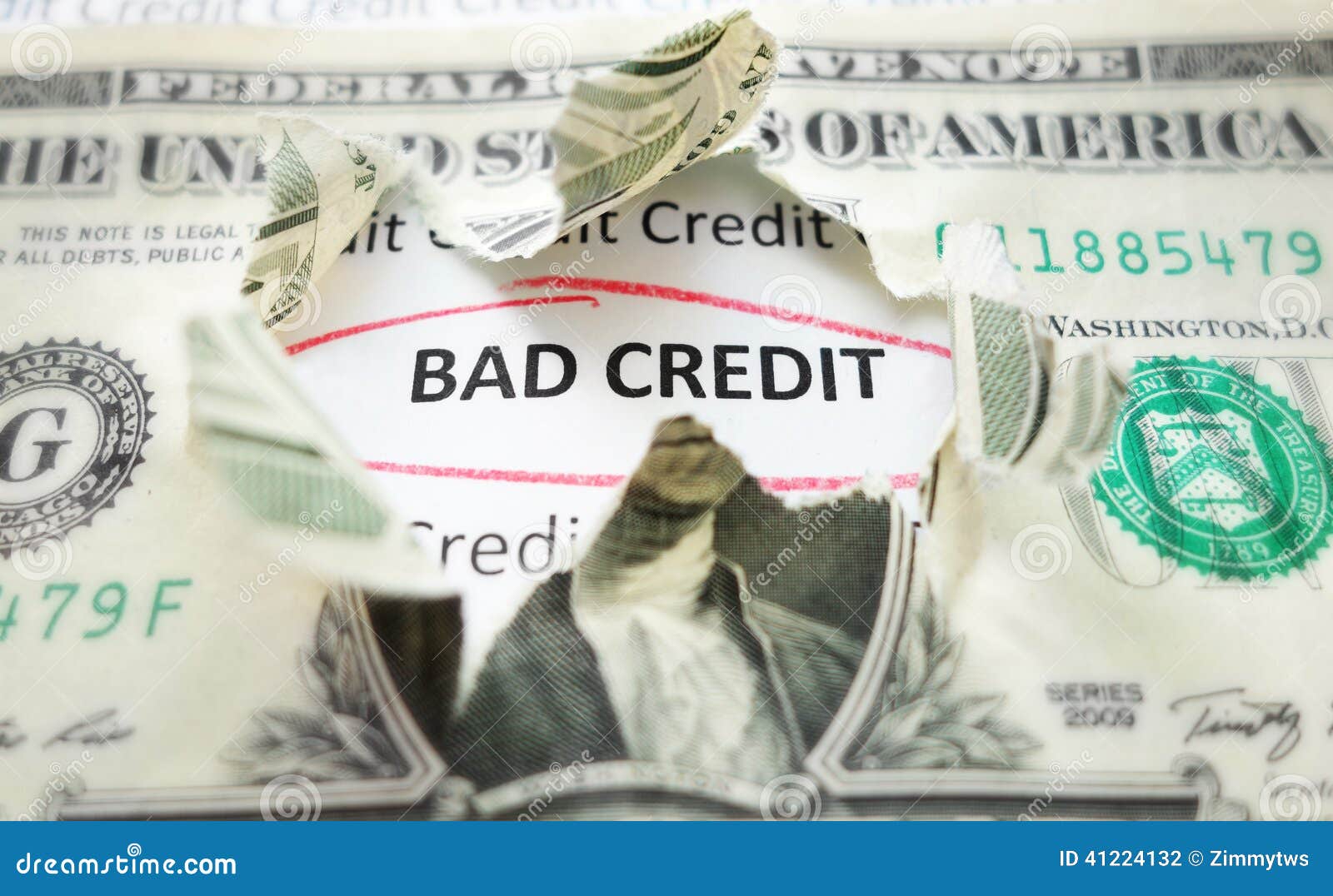 Bad credit stock photo. Image of ripped, prime, hole - 41224132