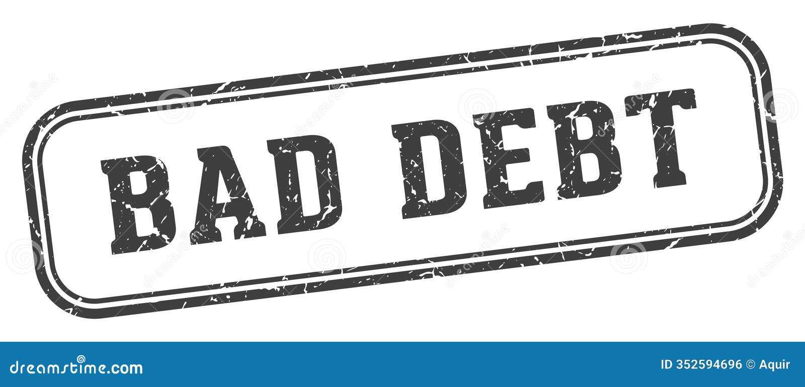 Bad Debt Stamp On White Royalty-Free Stock Image | CartoonDealer.com ...