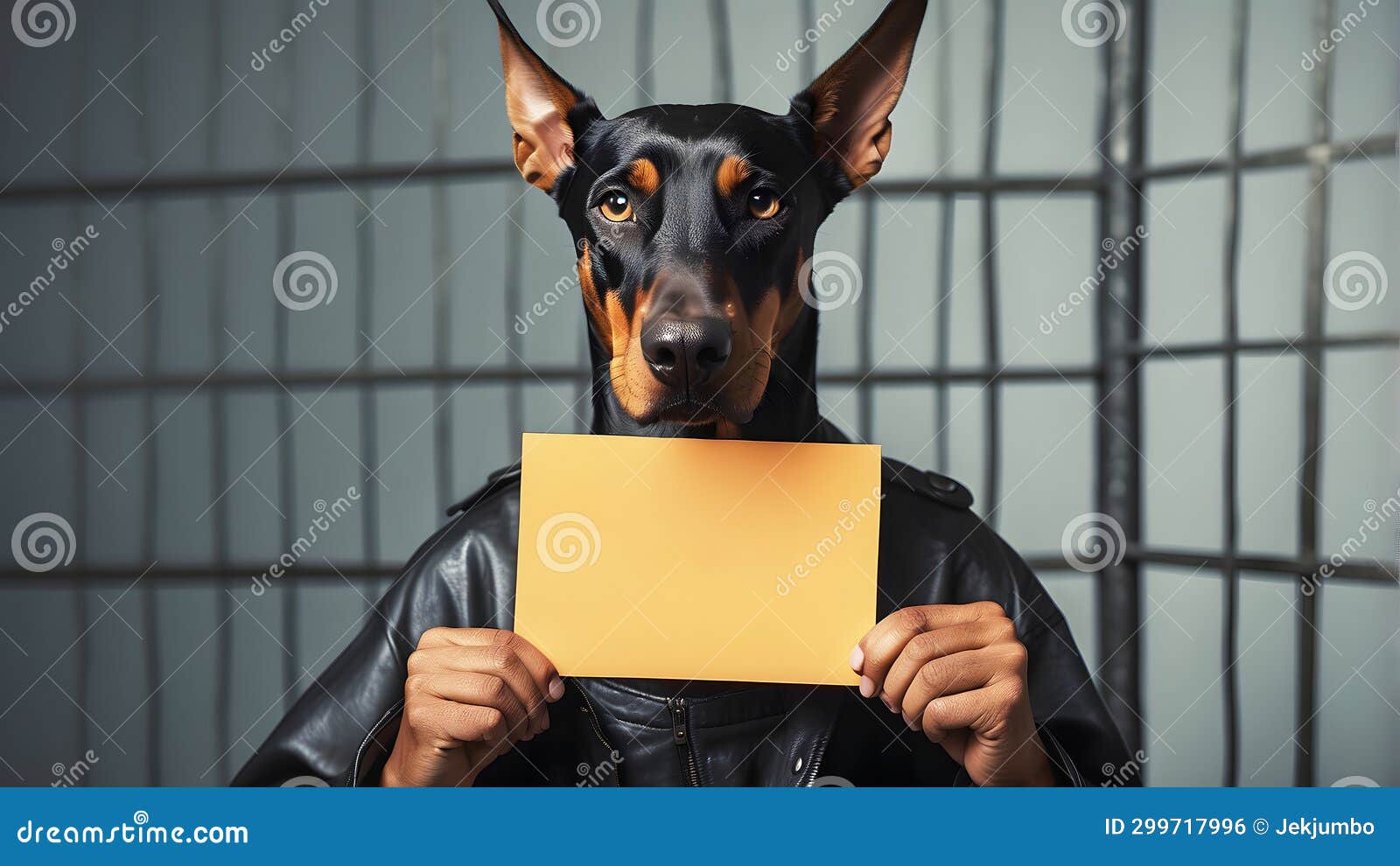 Bad Doberman Bad Dog Mockup Mock Up Stock Illustration - Illustration ...