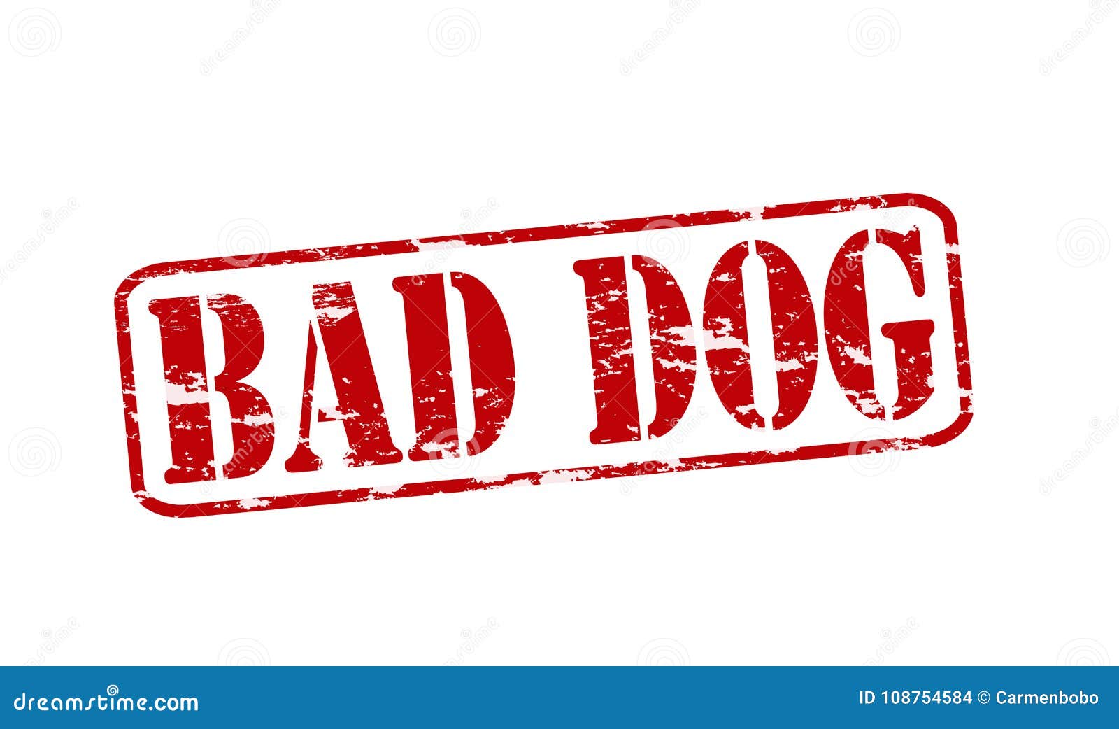 Bad dog stock illustration. Illustration of wicked, concept - 108754584