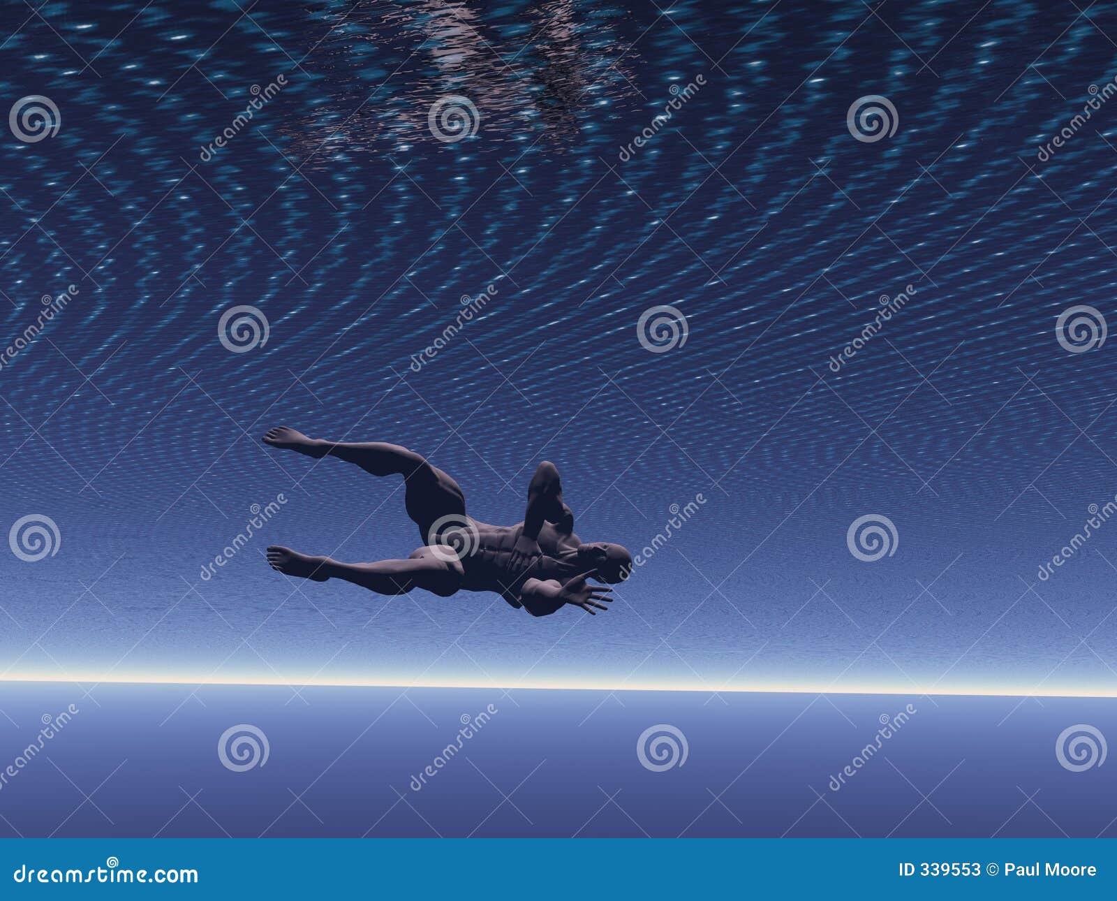 Bad Dream stock illustration. Illustration of clouds, world - 339553