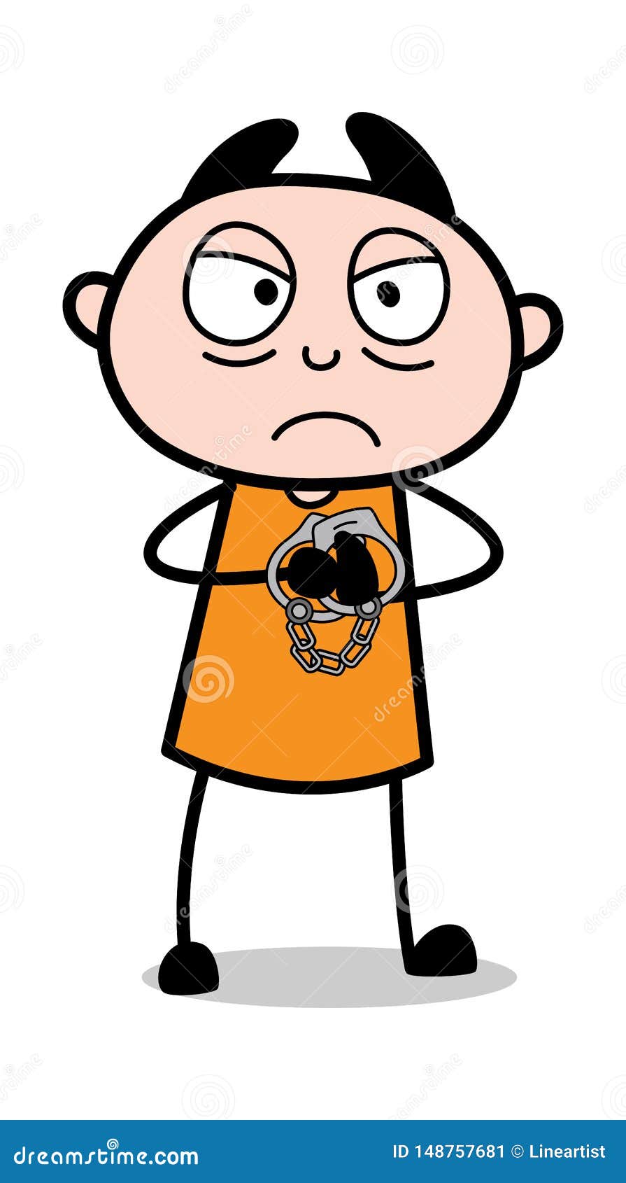 Bad Evil Thinking - Cartoon Thief Criminal Guy Vector Illustration ...