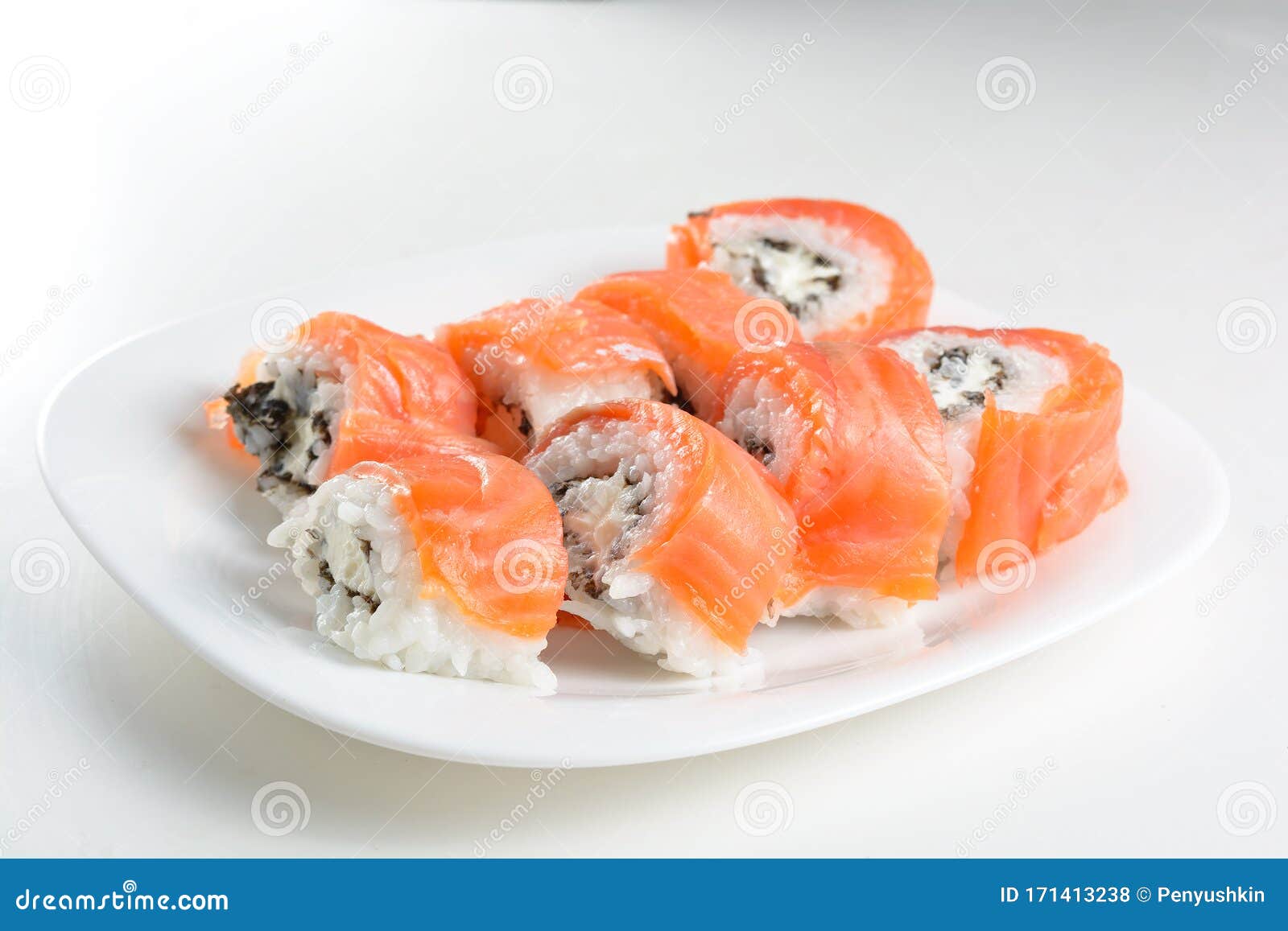 Bad Example of Cooking Sushi. Cooking at the Bad Restaurant or First ...