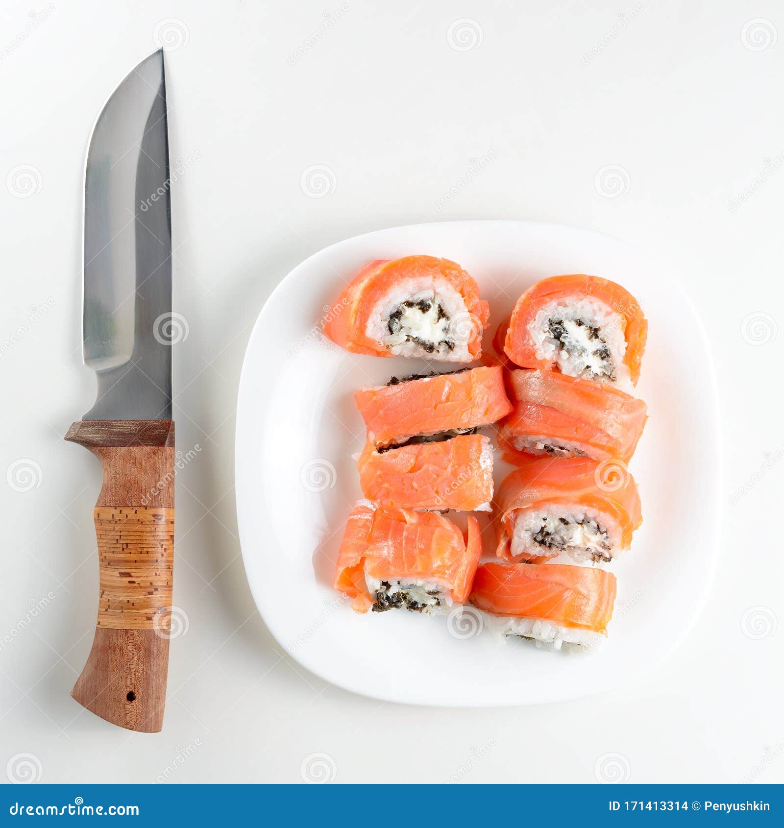 Bad Example of Cooking Sushi . Cooking at the Bad Restaurant or First ...