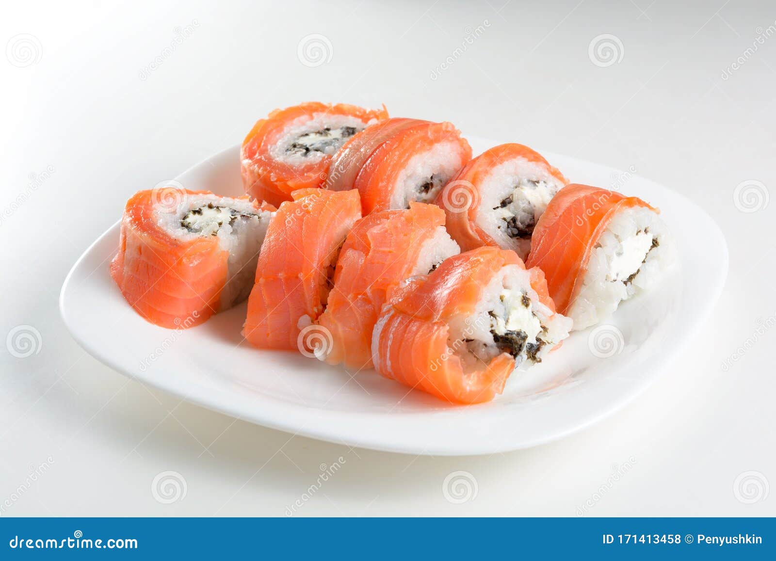 Bad Example of Cooking Sushi Roll. Cooking at the Bad Restaurant or ...