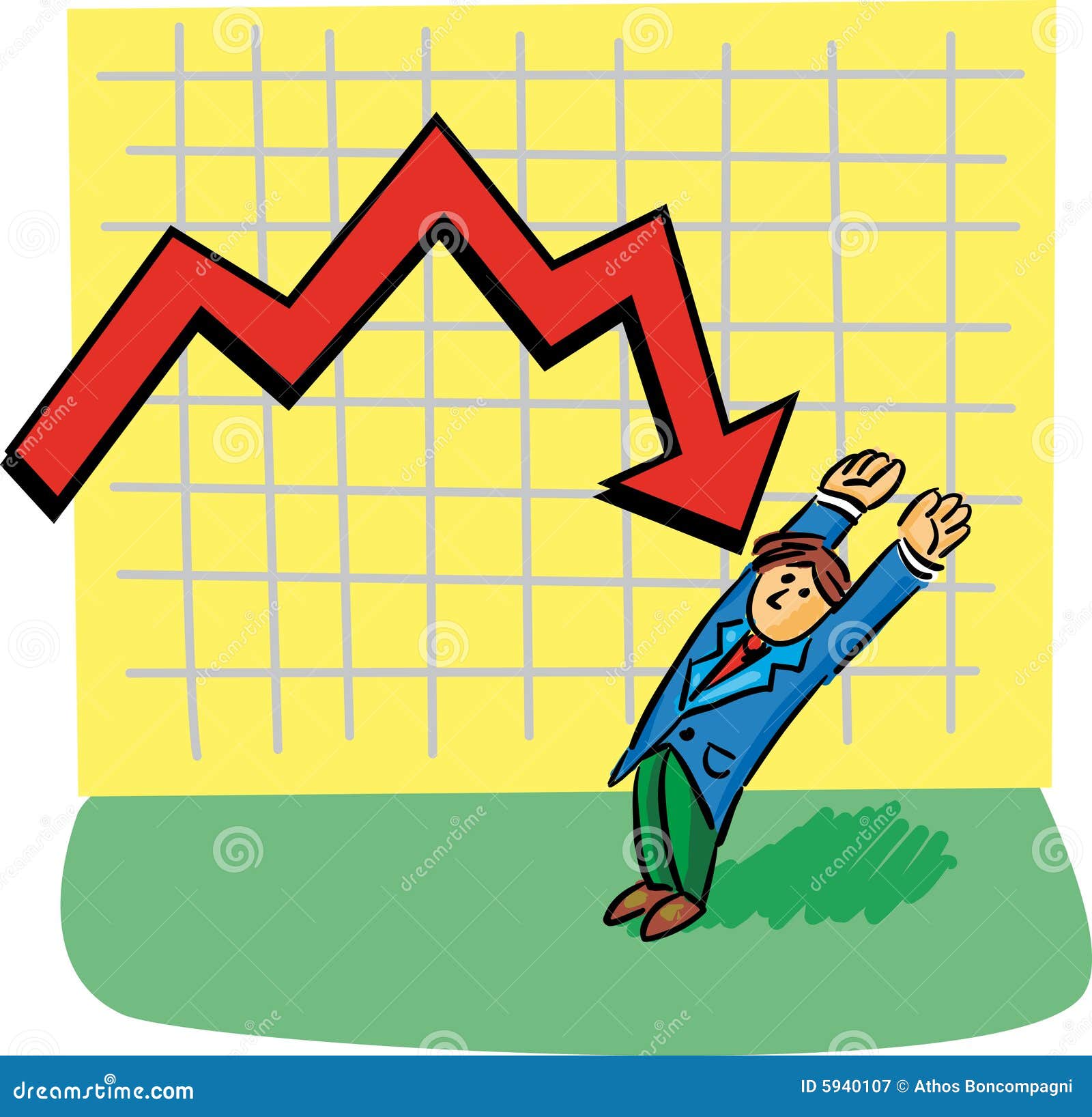 Bad finance stock vector. Illustration of banking, fear - 5940107
