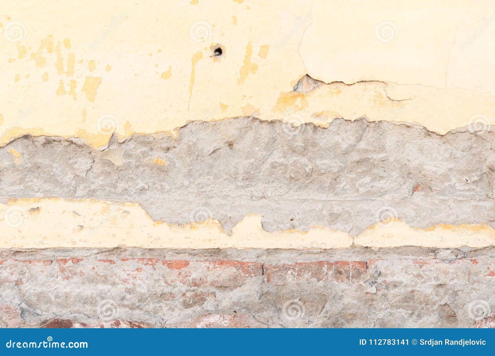 Bad Foundation Base on Old House or Building Cracked Plaster Facade ...