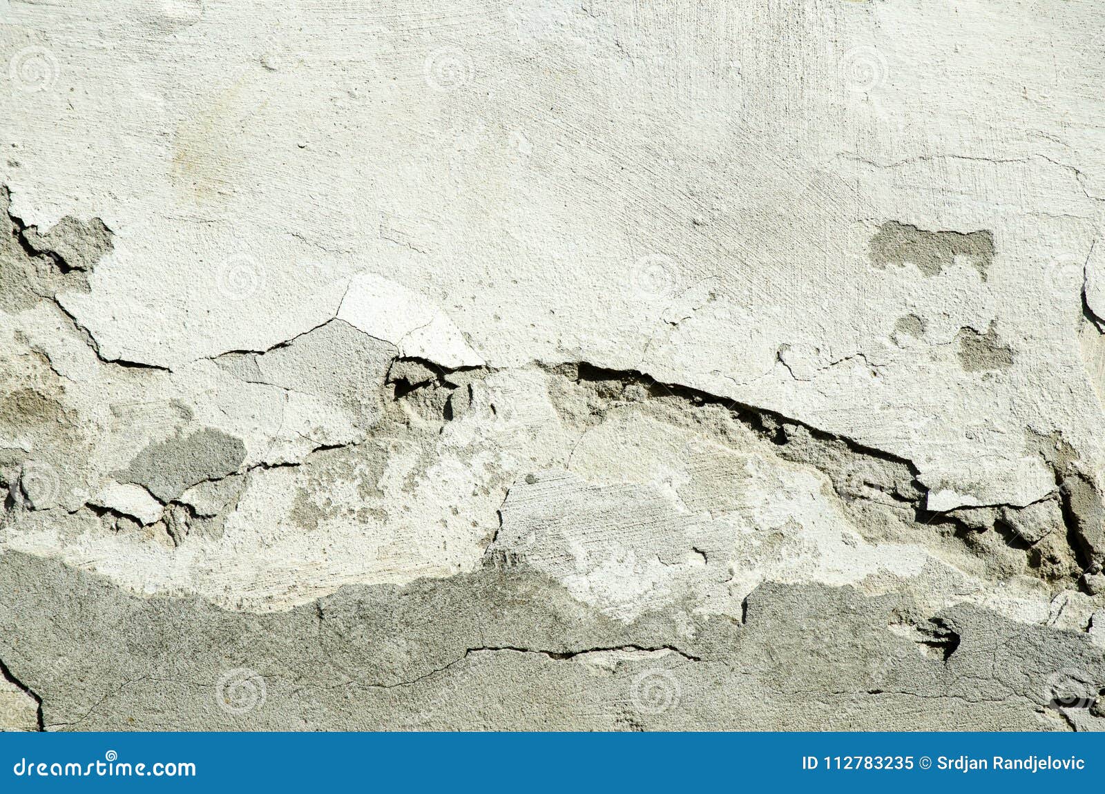 Bad Foundation Base on Old House or Building Cracked Plaster Facade ...