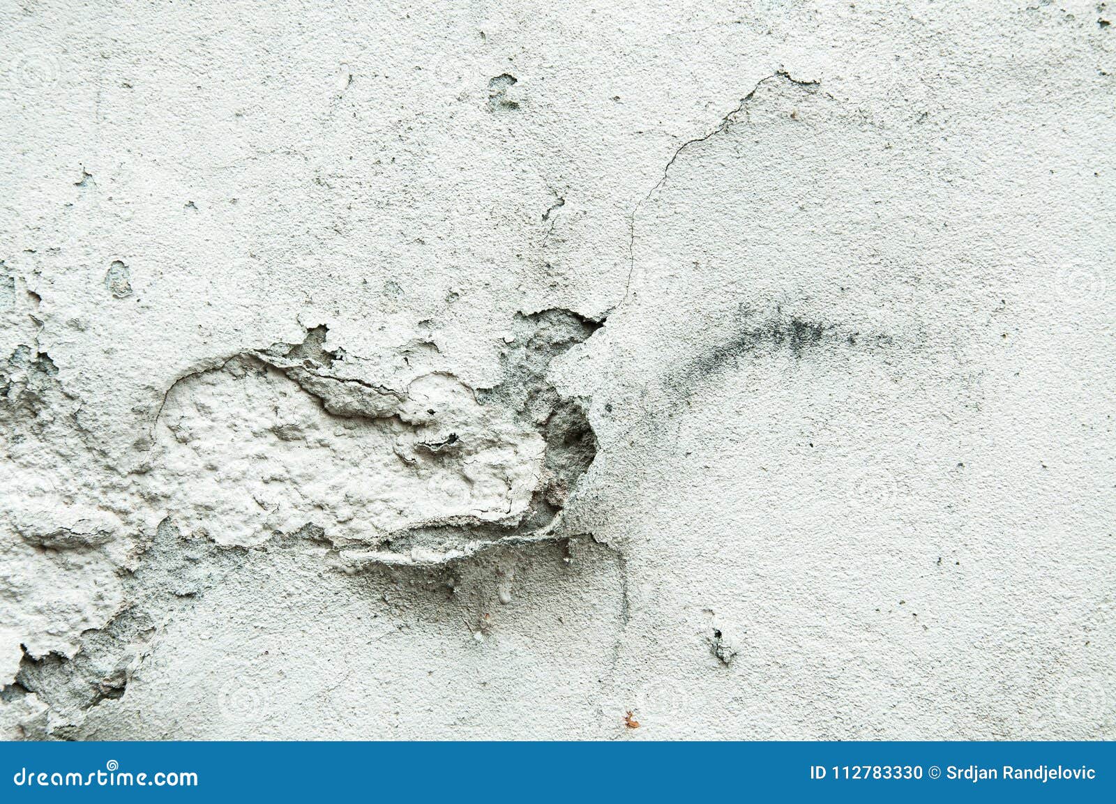 Bad Foundation Base on Old House or Building Cracked Plaster Facade ...