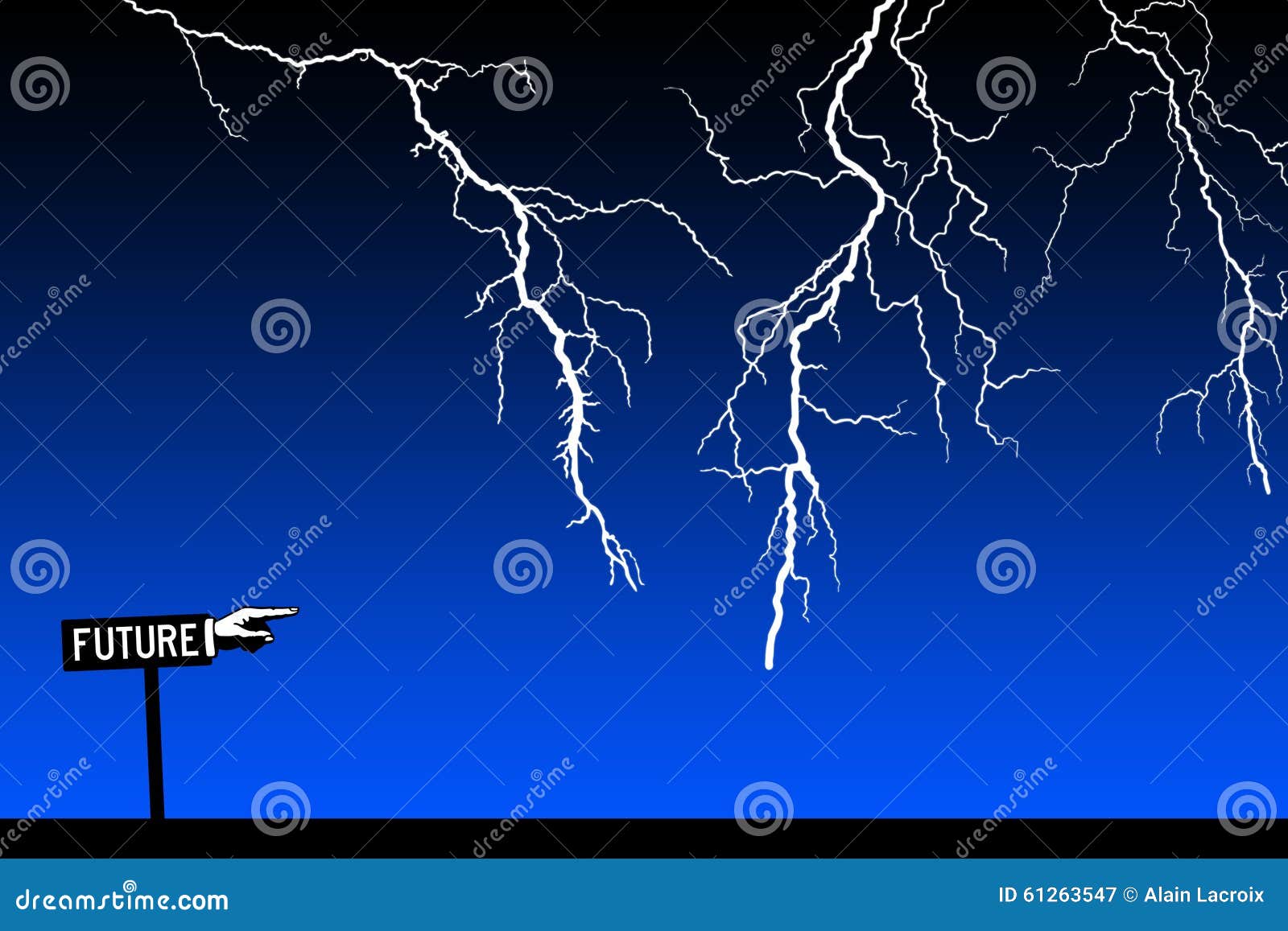 Bad future stock illustration. Illustration of debt, frustration - 61263547