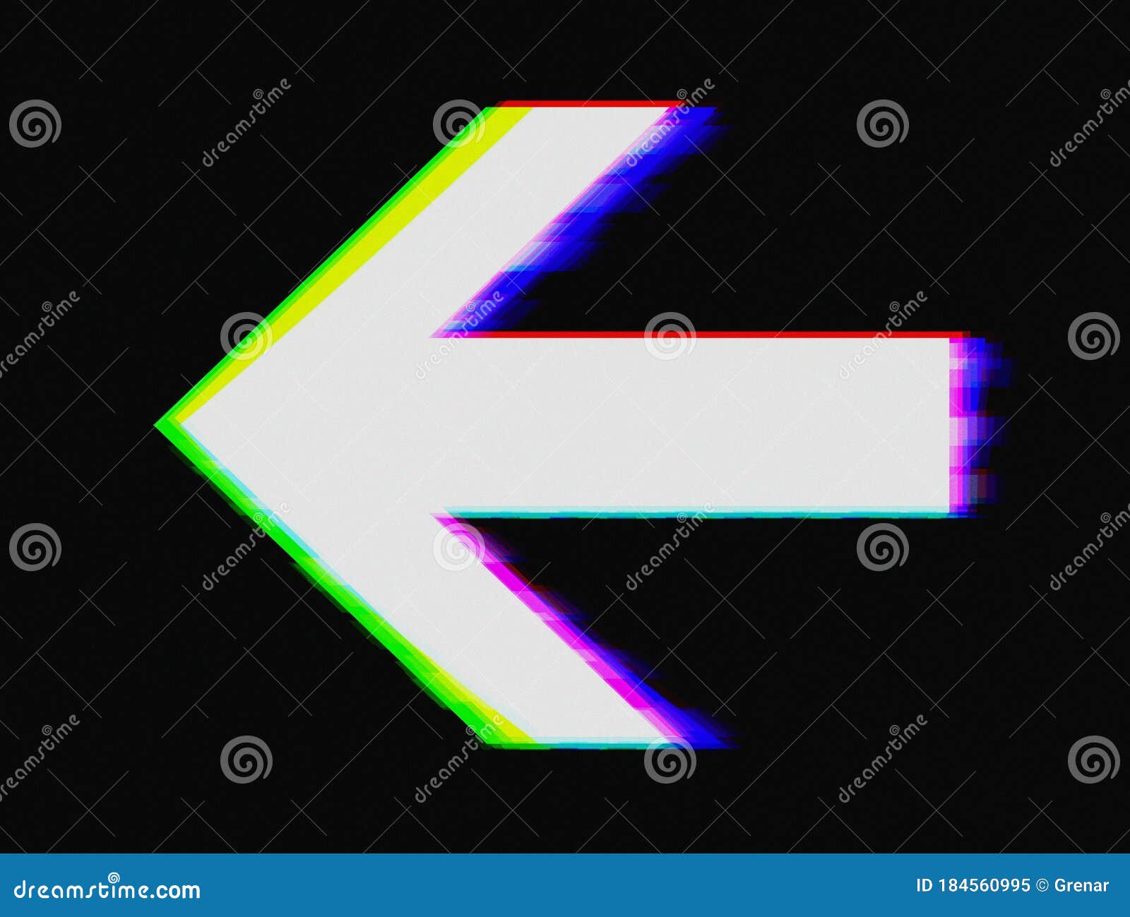 Arrow bad glitch left stock image. Image of black, distorted - 184560995