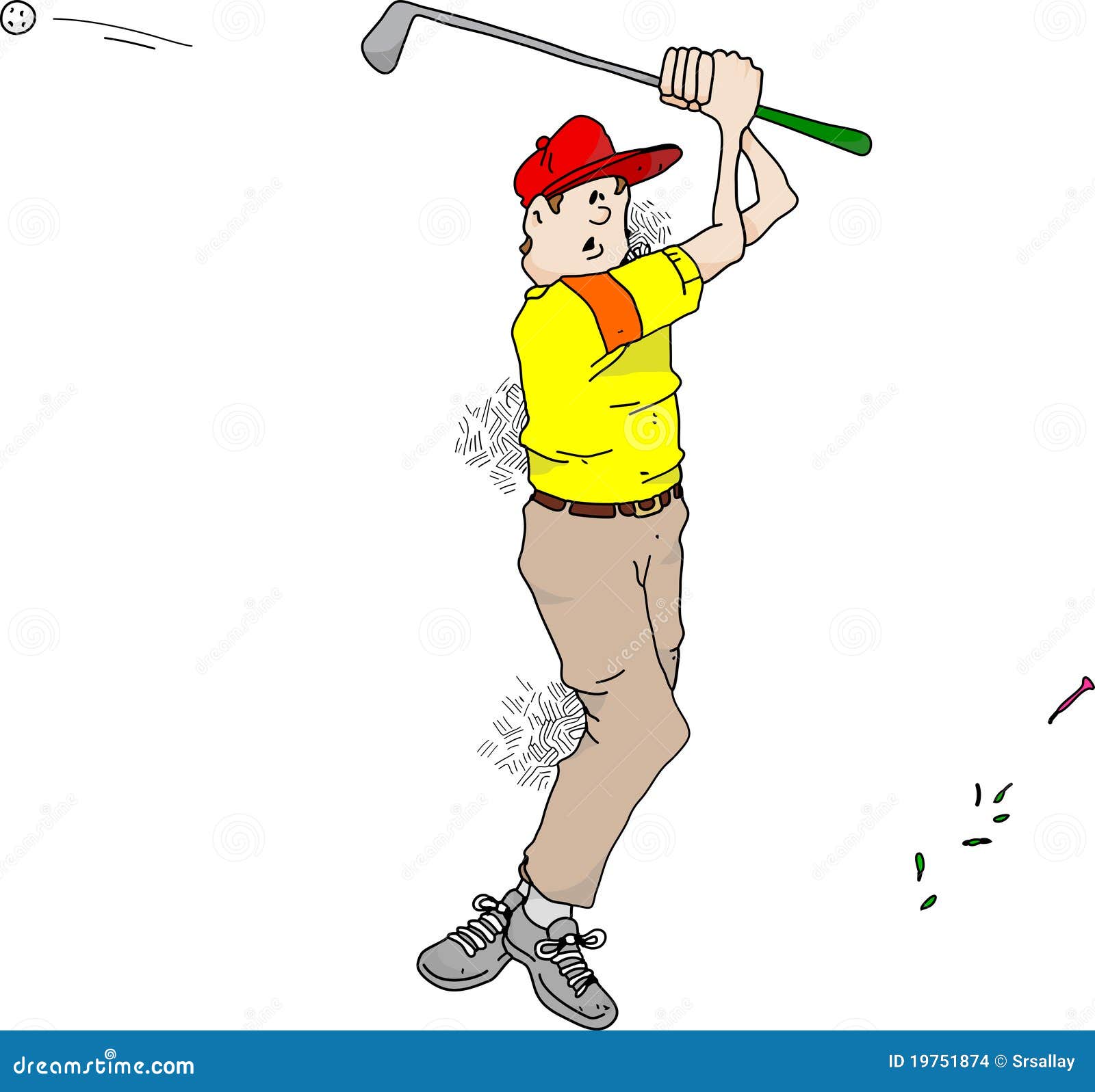 Bad Golf stock vector. Illustration of drive, golf, club - 19751874