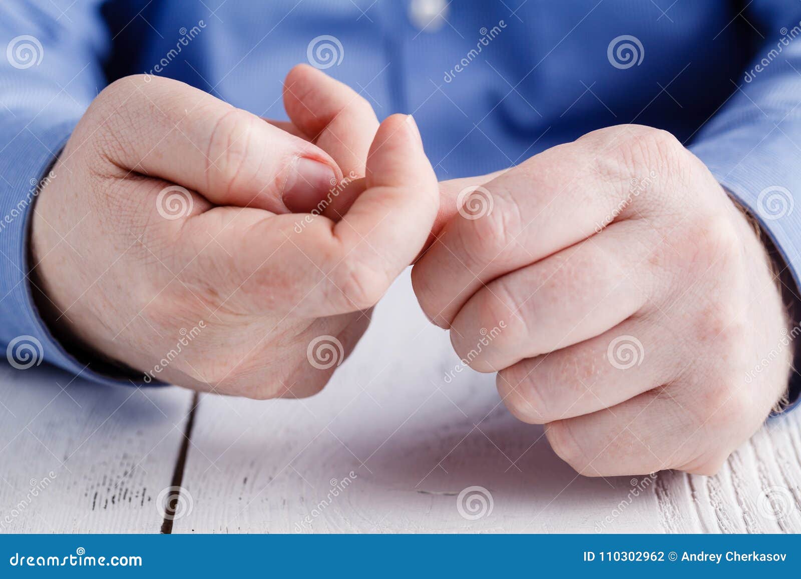 Bad Habit of Nibbling Nails Stock Photo - Image of face, pain: 110302962