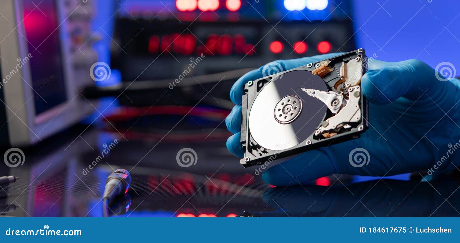 Bad HDD Hard Drive in Data Recovery Service Stock Image - Image of ...