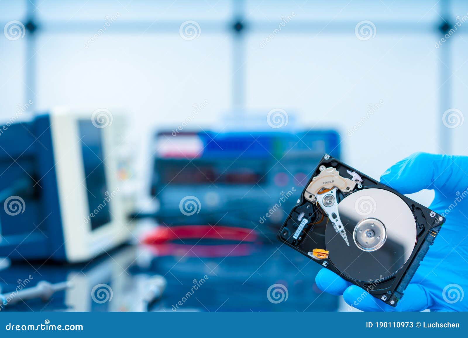 Bad HDD Hard Drive in Data Recovery Service Stock Image - Image of ...