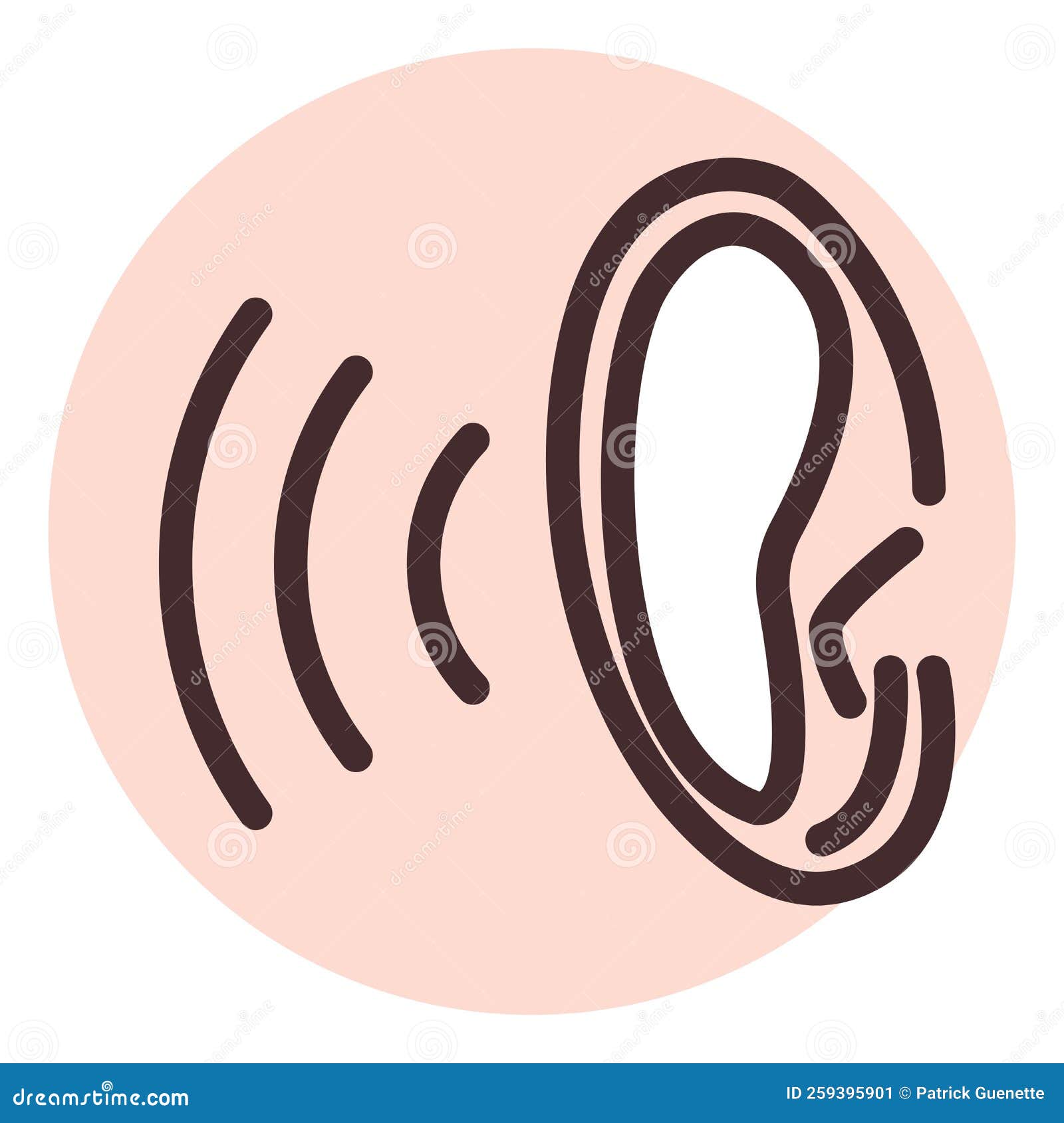 Bad Hearing Disability, Icon Stock Vector - Illustration of sense ...