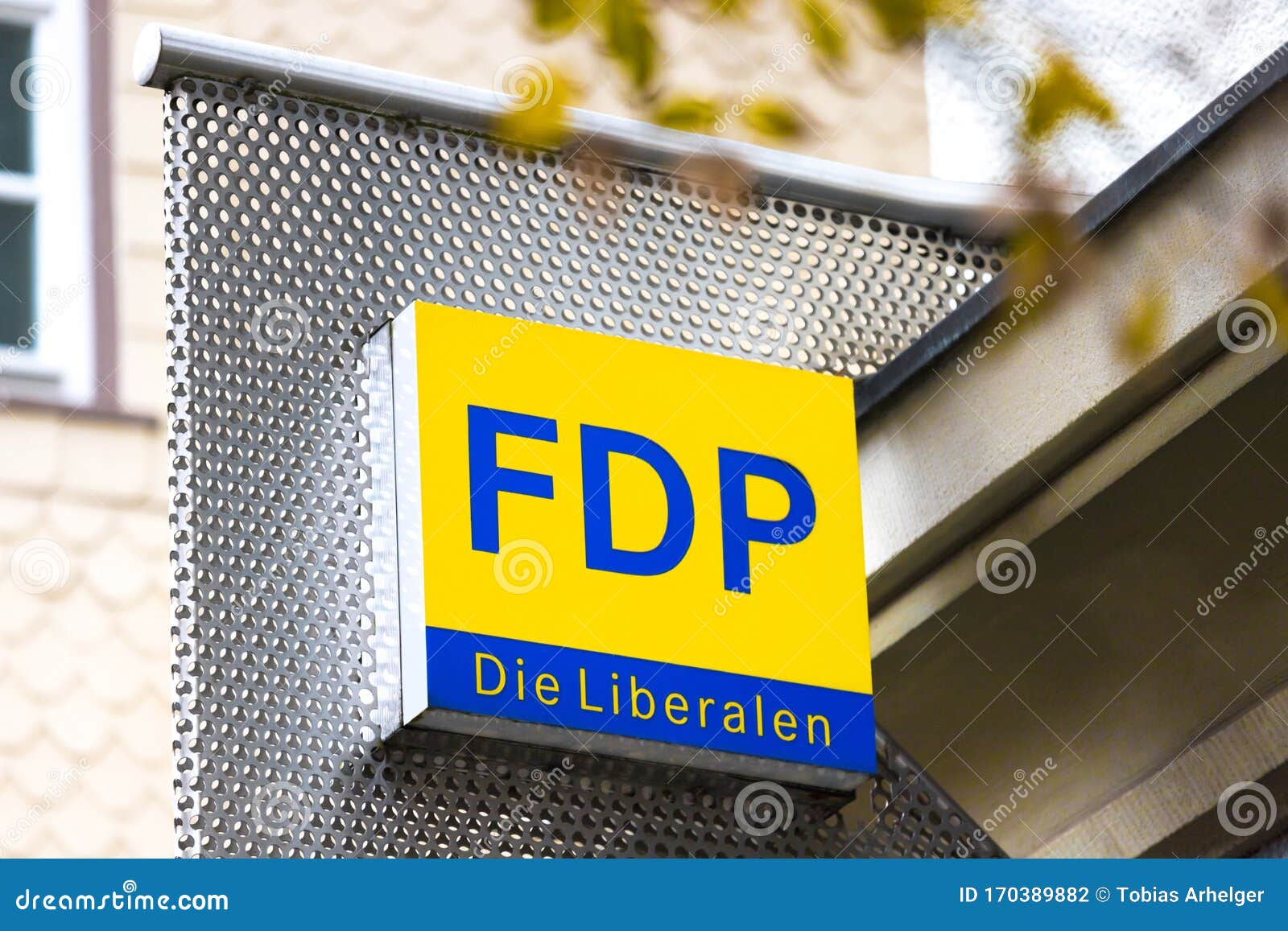 German Fdp Party Sign in Bad Hersfeld Germany Editorial Photography ...