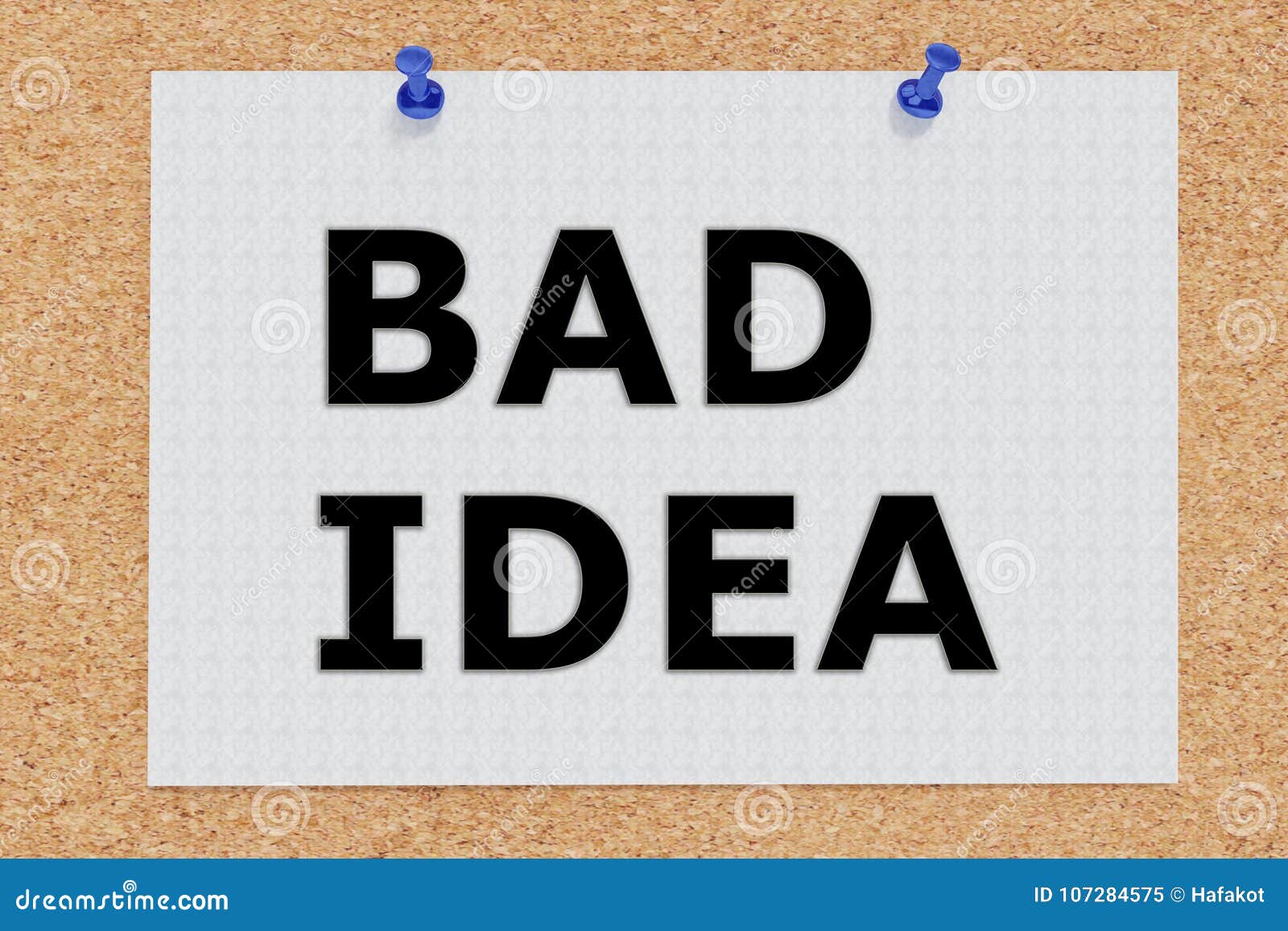 Bad Idea concept stock illustration. Illustration of lost - 107284575