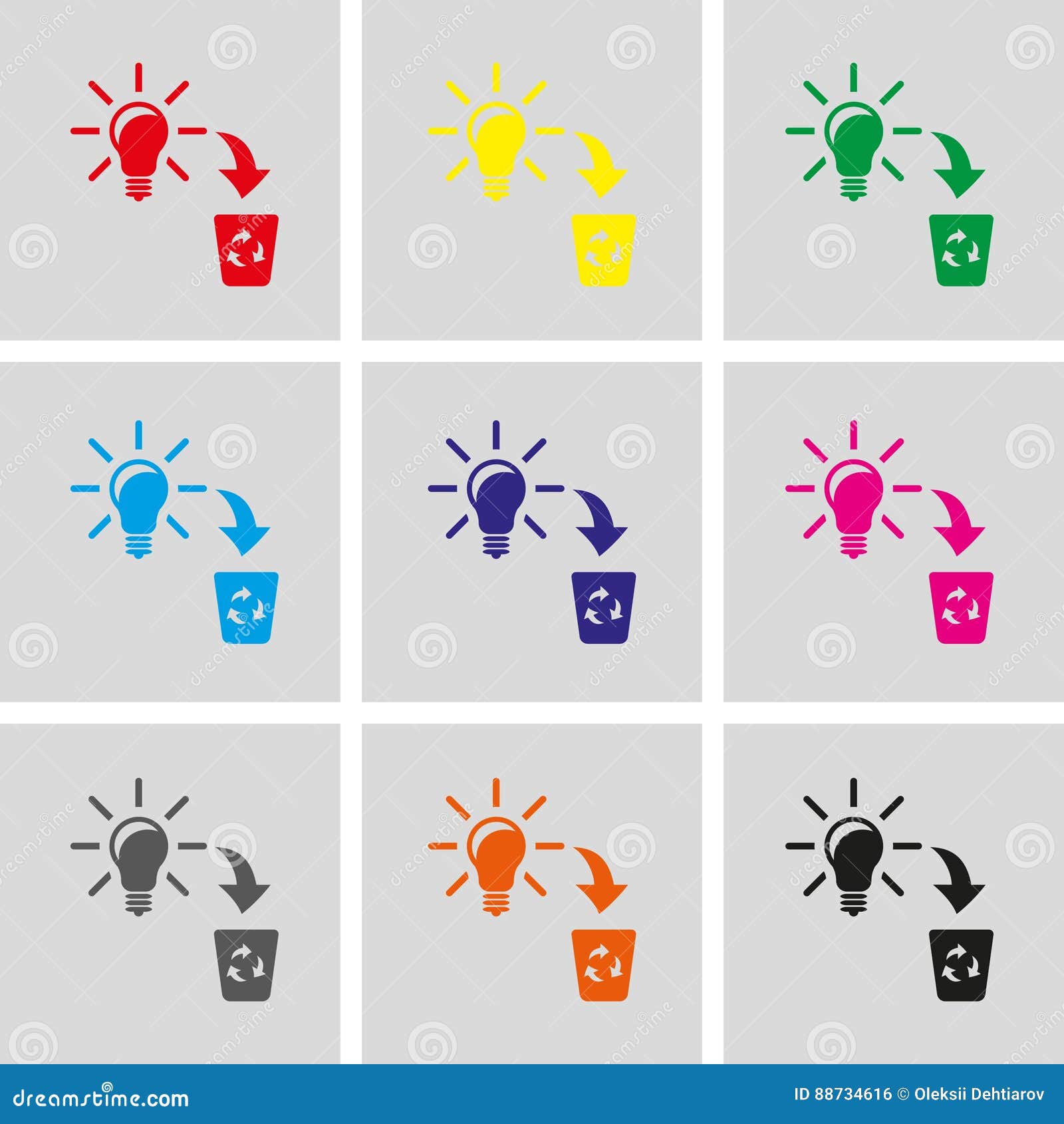 Bad Idea Icon Stock Vector Illustration Flat Design Stock Vector ...