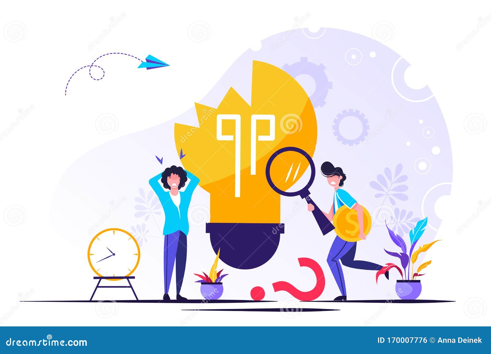 Bad Idea, Bad Solution, People Failed Stock Vector - Illustration of ...