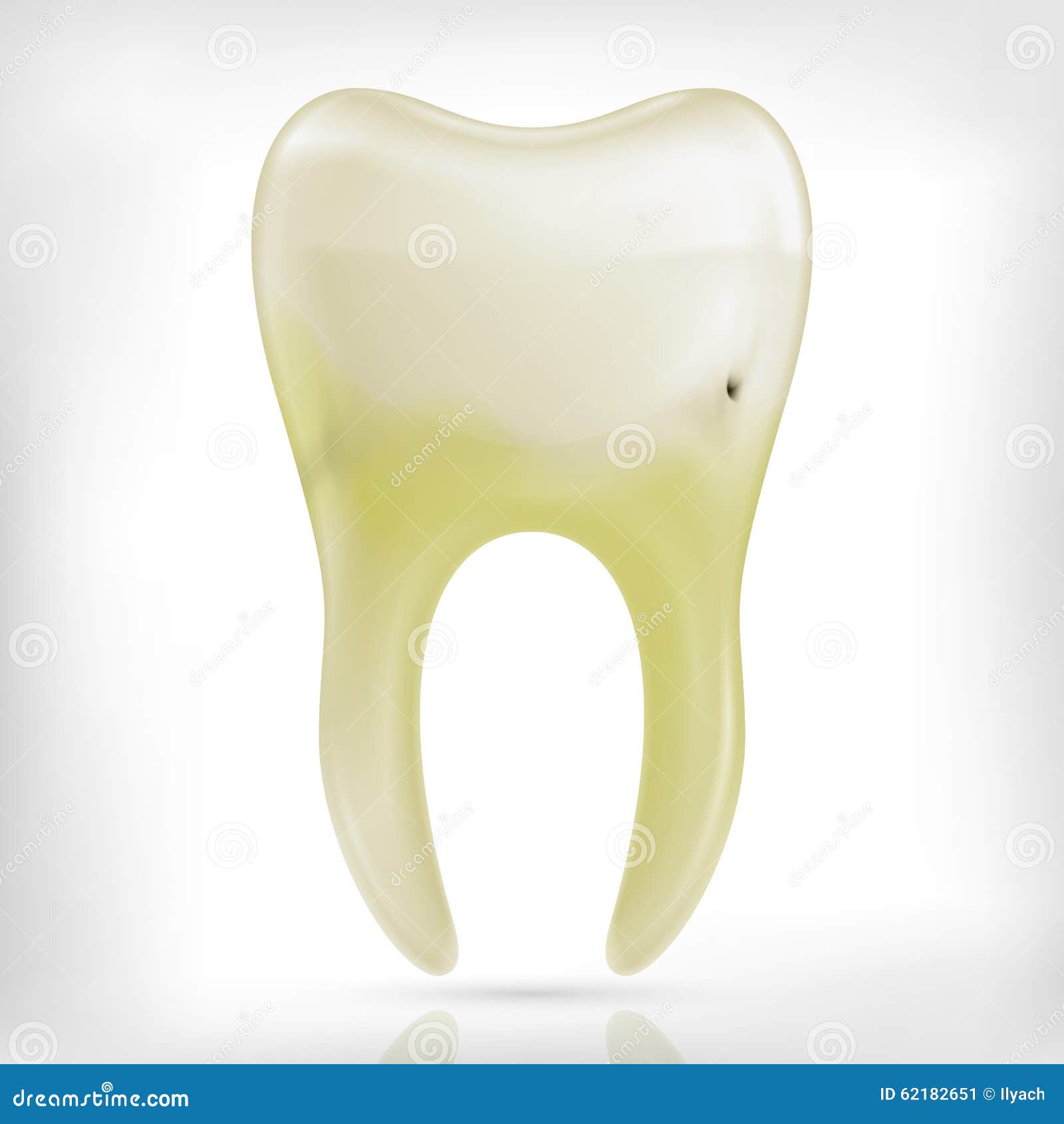 Yellow Tooth Icon. Unhappy Sad Face Emotion. Crying Bad Ill Teeth With ...