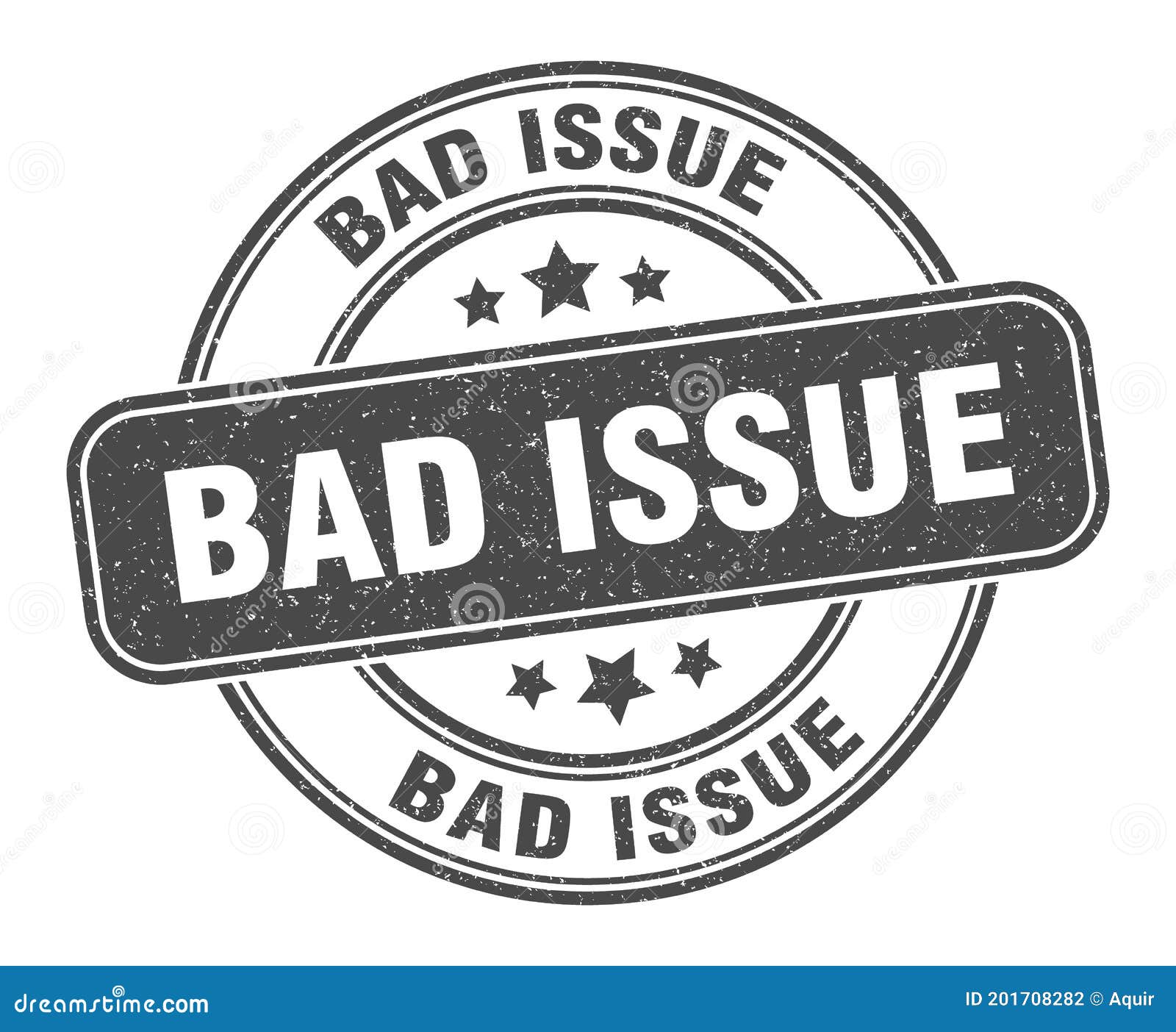 Bad Issue Stamp. Bad Issue Label. Round Grunge Sign Stock Vector ...