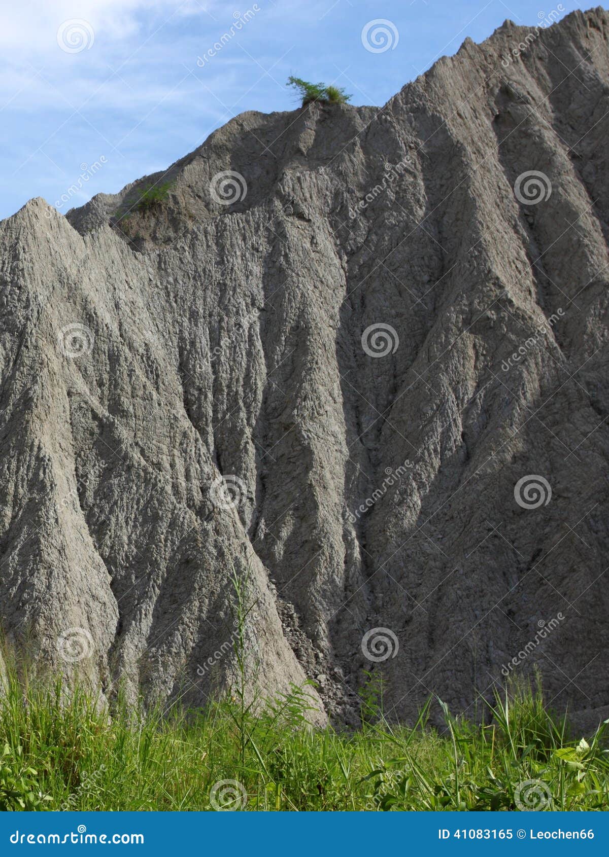 Bad Land stock image. Image of weed, sand, plant, gullies - 41083165