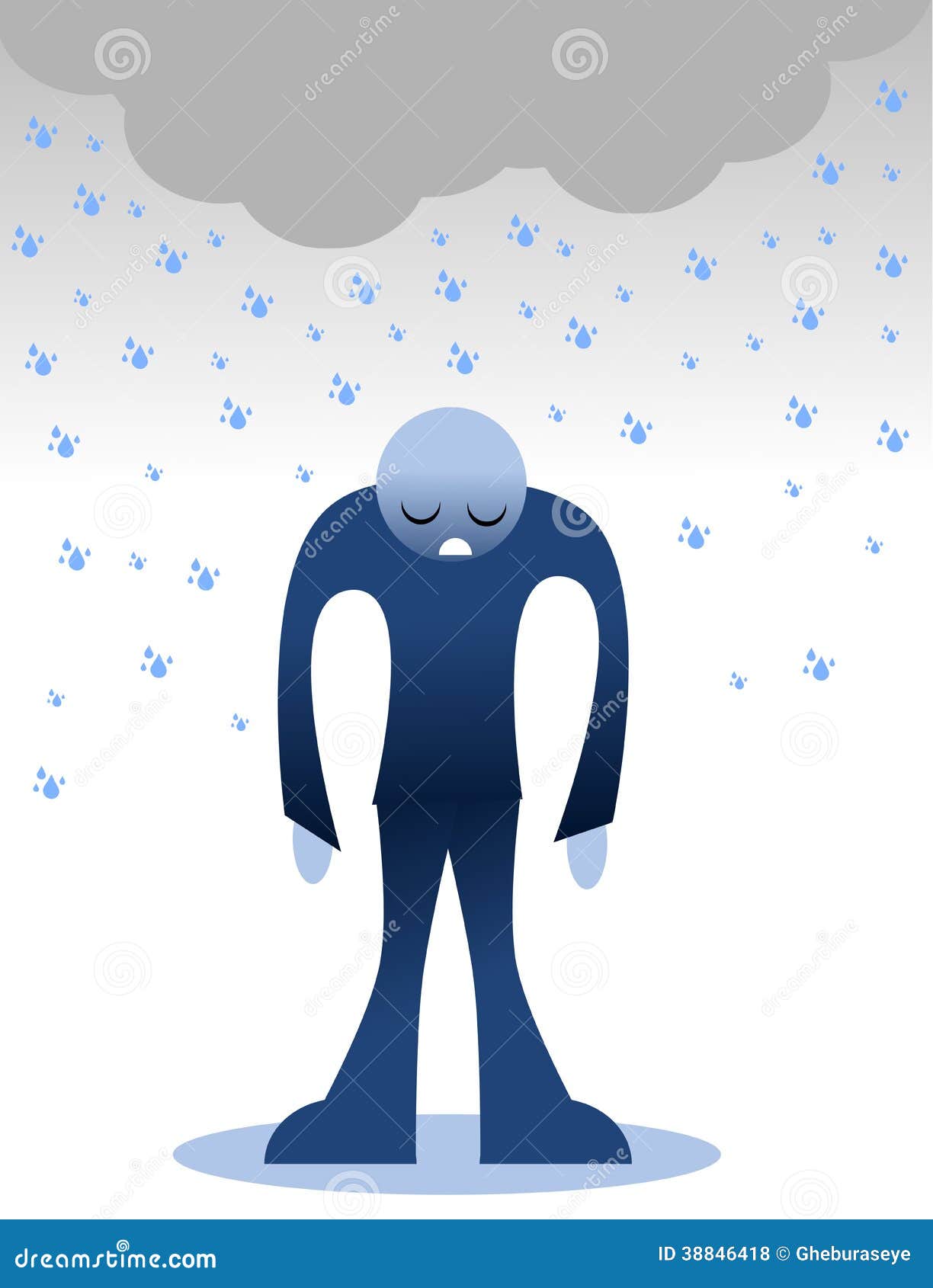 Illustration Explaining the Concept of Bad Luck Stock Photo ...