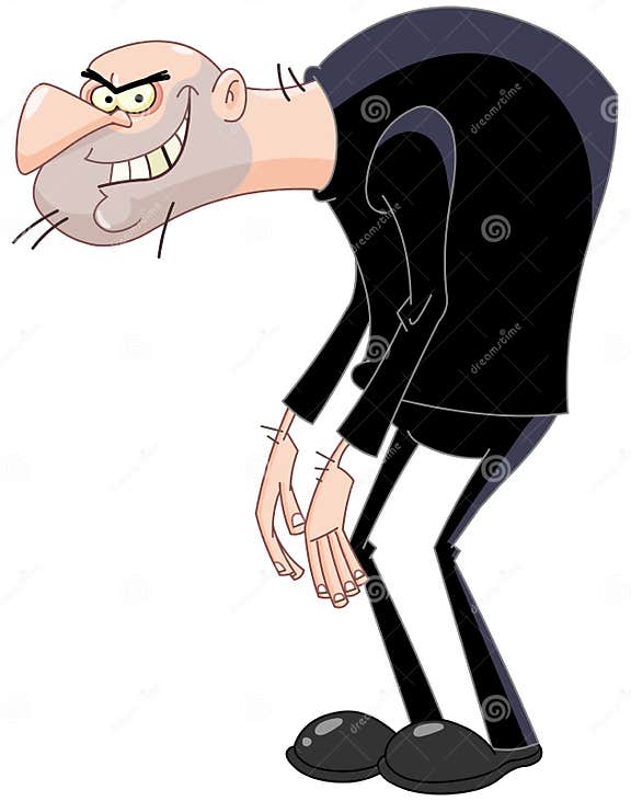 Bad man stock vector. Illustration of crime, happy, hunchback - 50690409