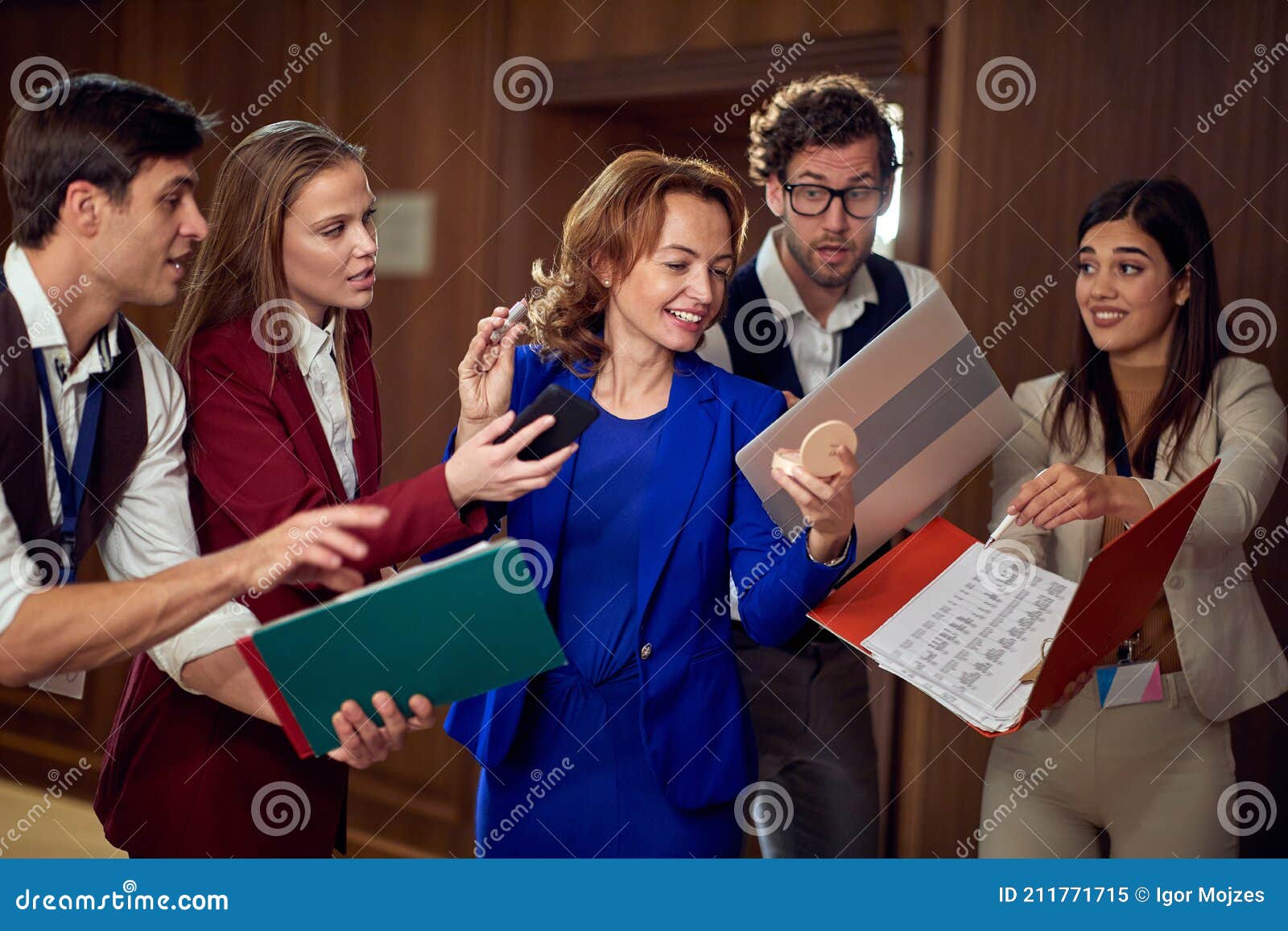 Bad Manager Ignoring Her Employees Problems Stock Image - Image of ...