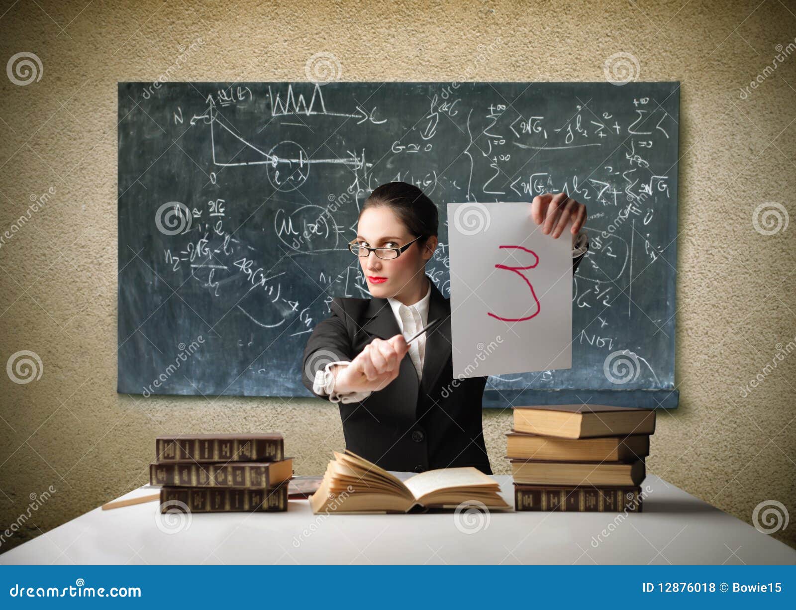 Bad mark stock photo. Image of number, table, room, class - 12876018
